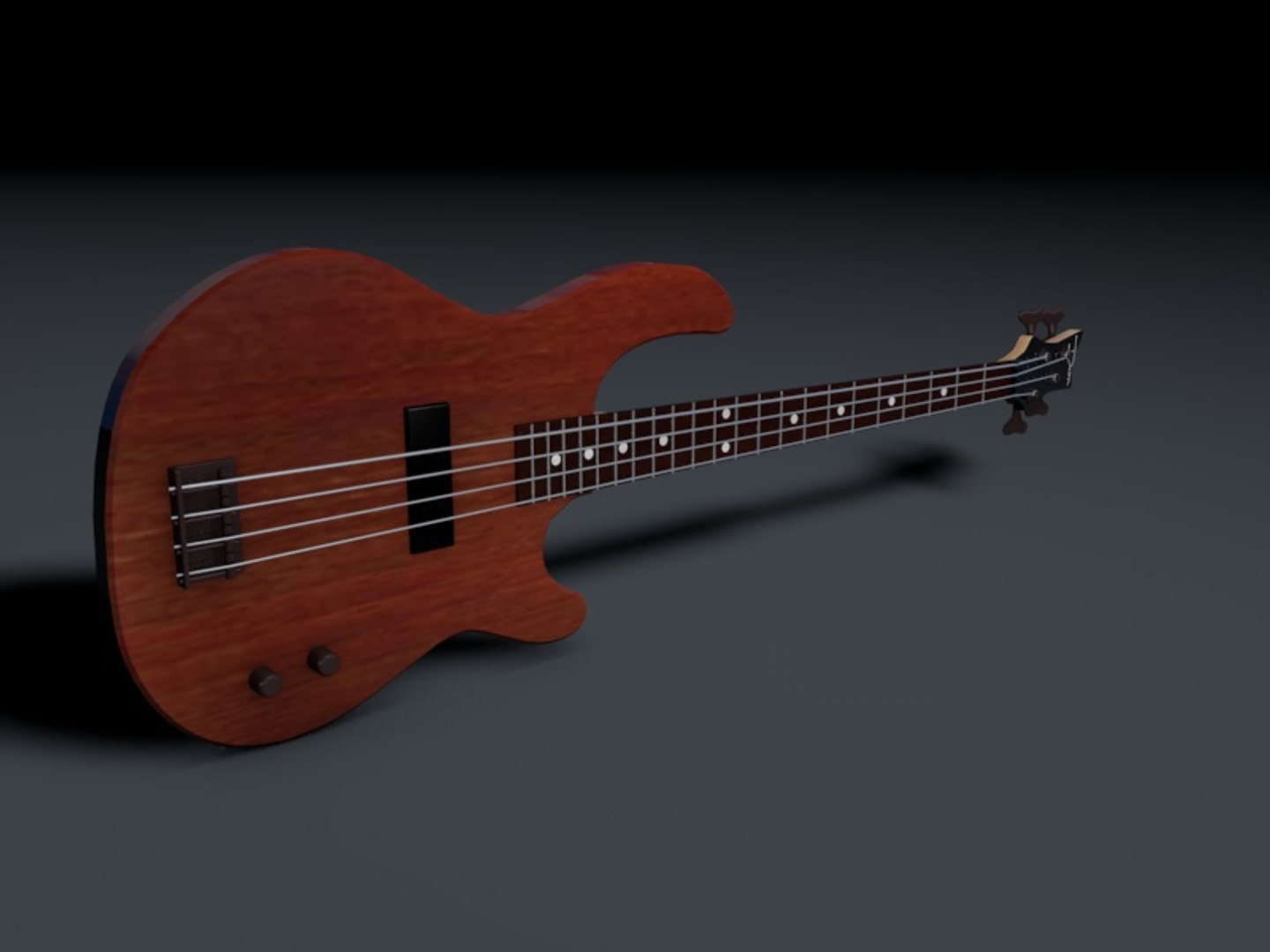 3d Bass Guitar Dean Edge Model