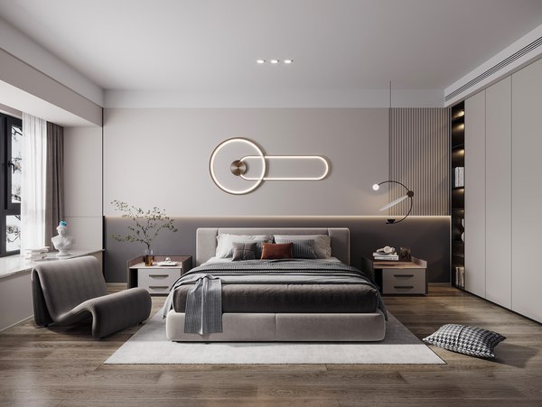 modelo 3d Dormitorio moderno - TurboSquid 1827098