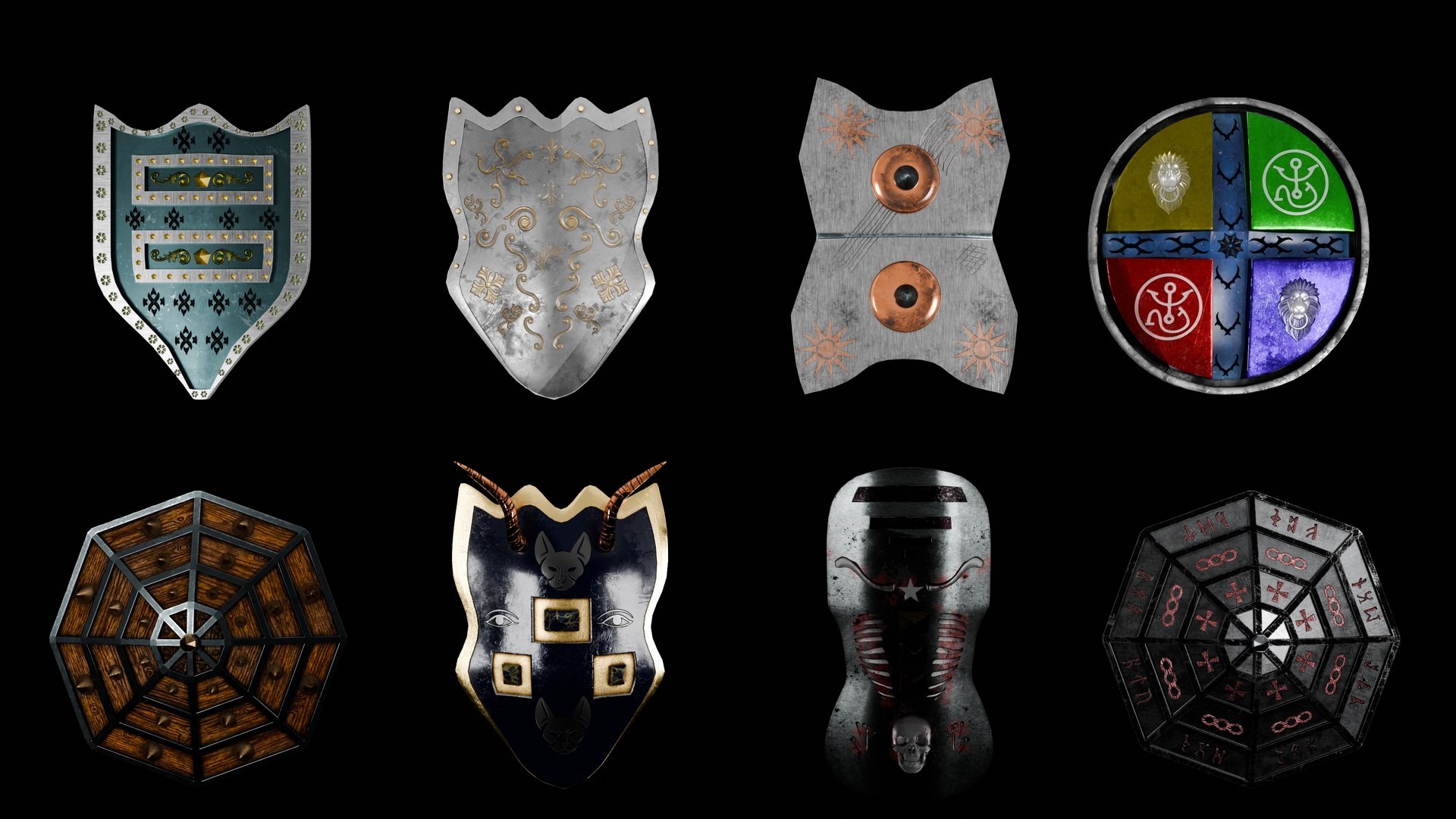 3D Shield Model - TurboSquid 2181784