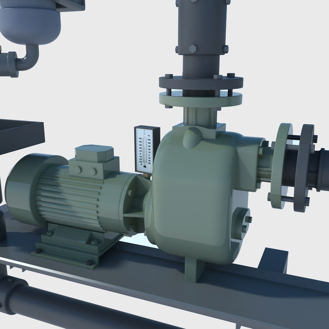 3d Electric Pump Model
