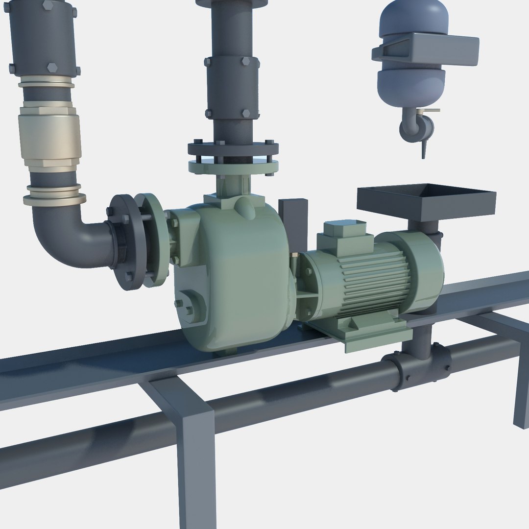 3d Electric Pump Model