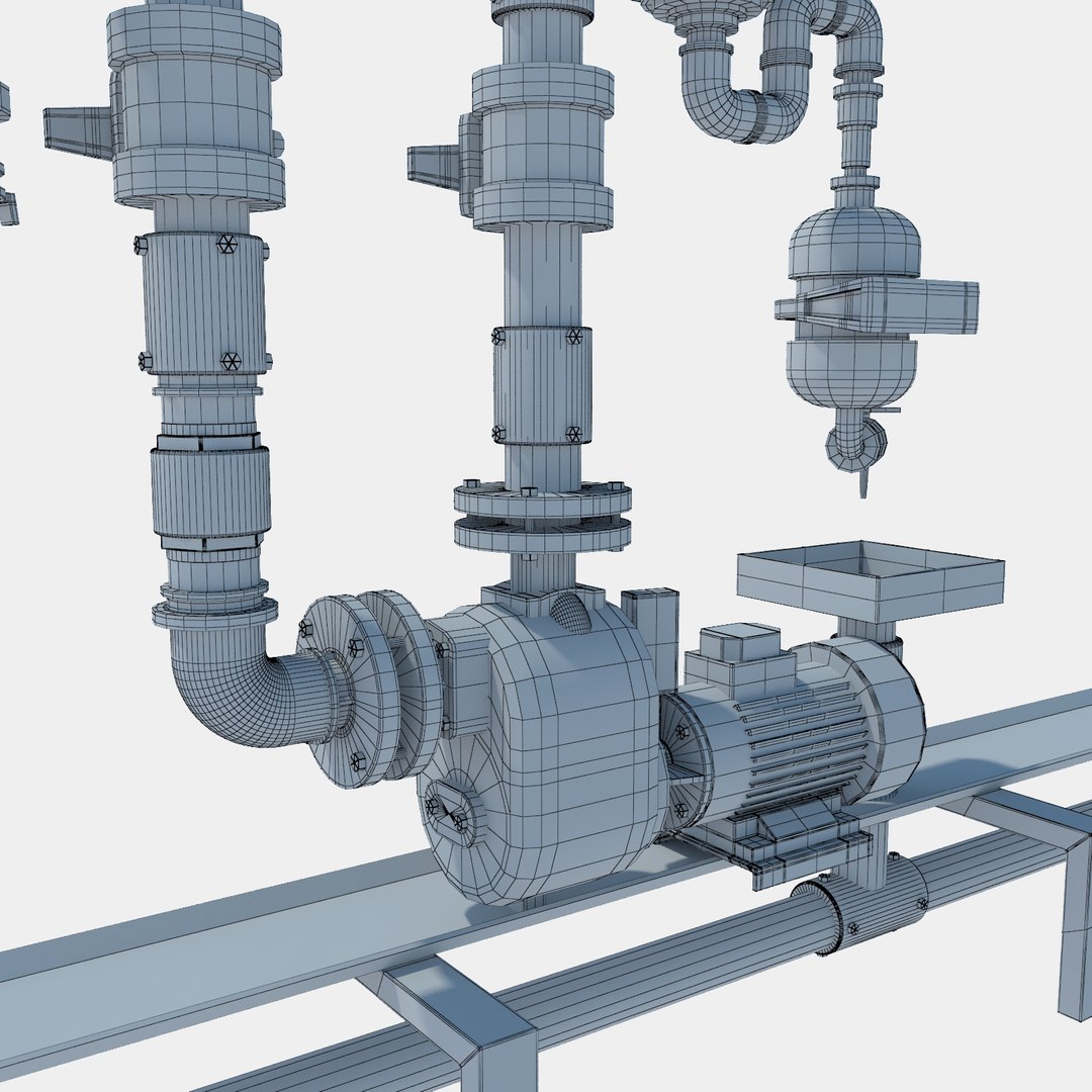 3d Electric Pump Model