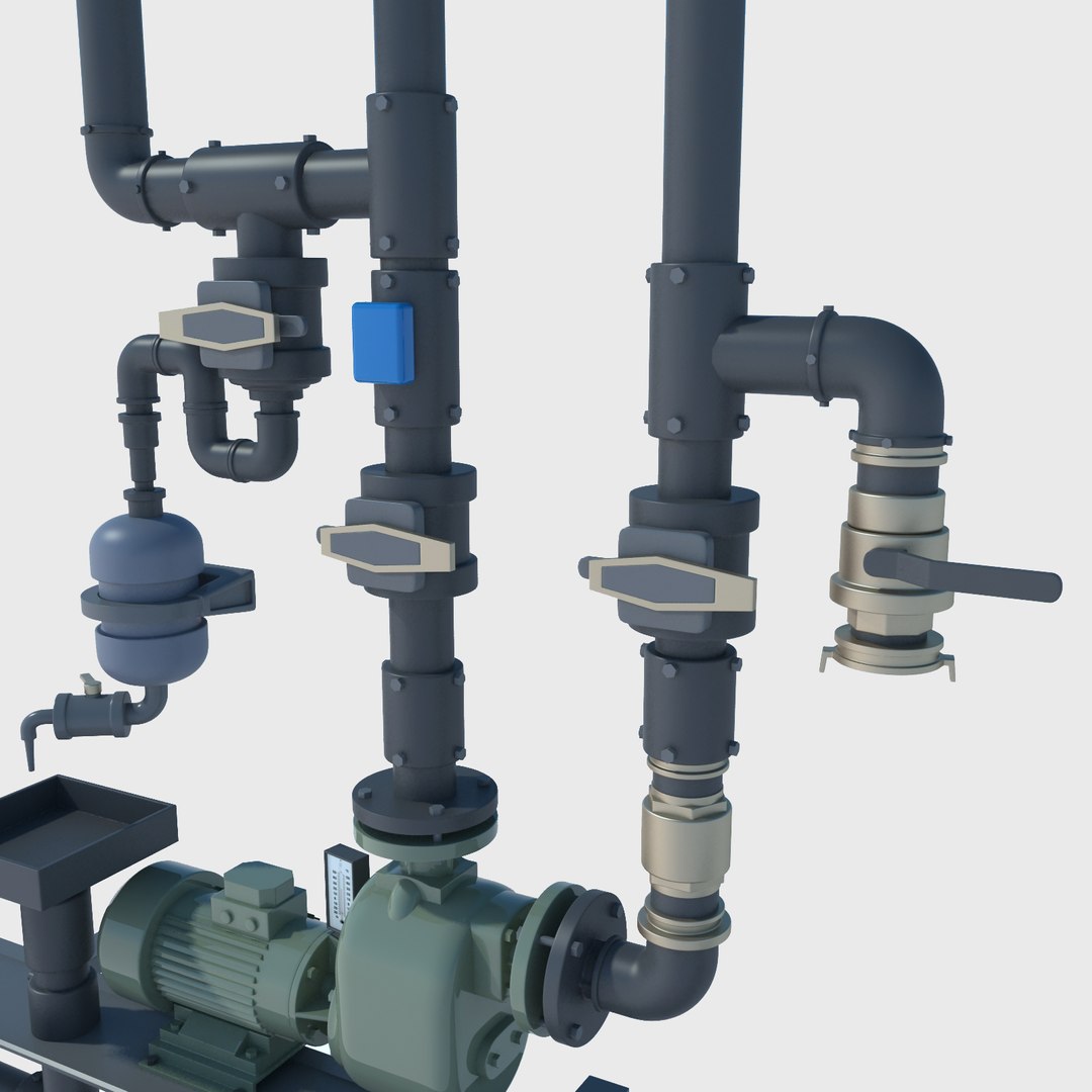 3d Electric Pump Model