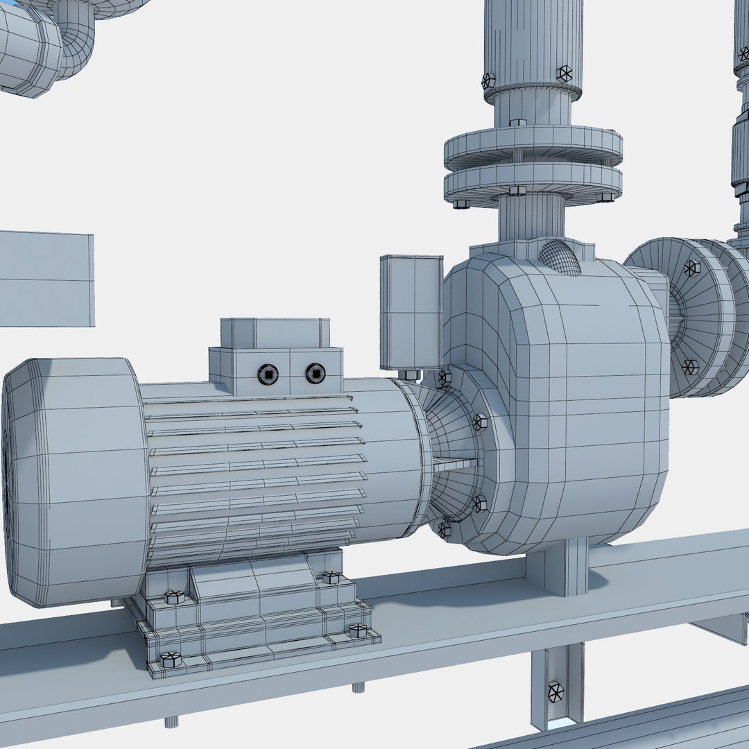 3d Electric Pump Model