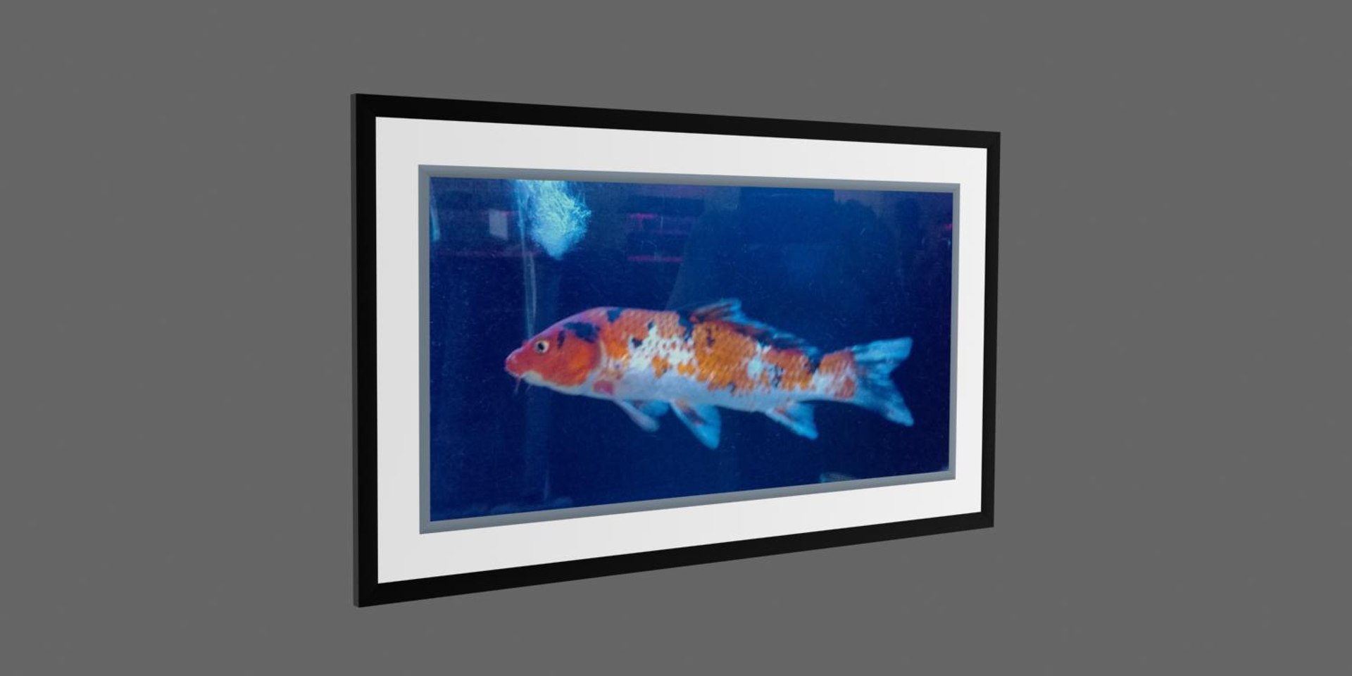3d photo frame fish model