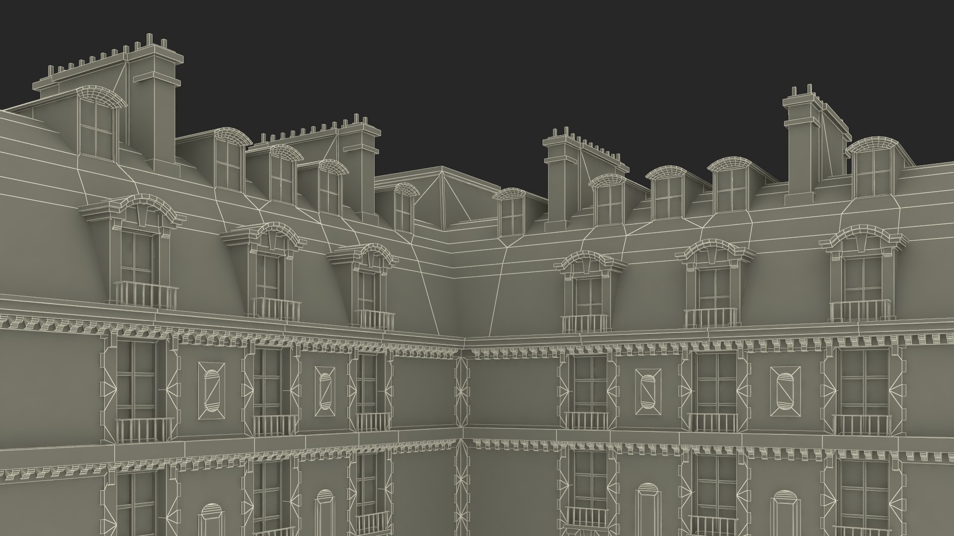 3D French Renaissance Building - TurboSquid 2281792
