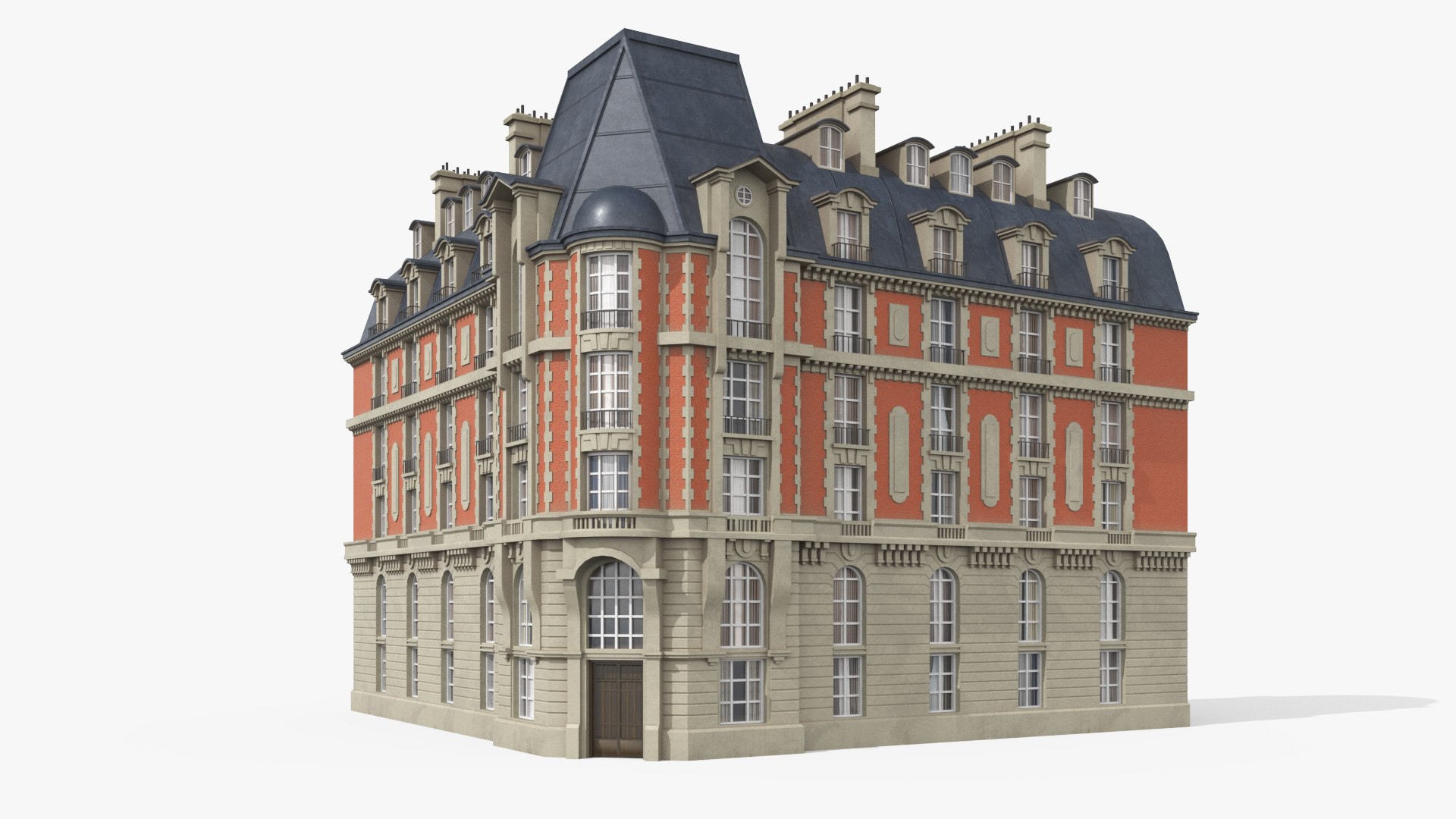 3D French Renaissance Building - TurboSquid 2281792