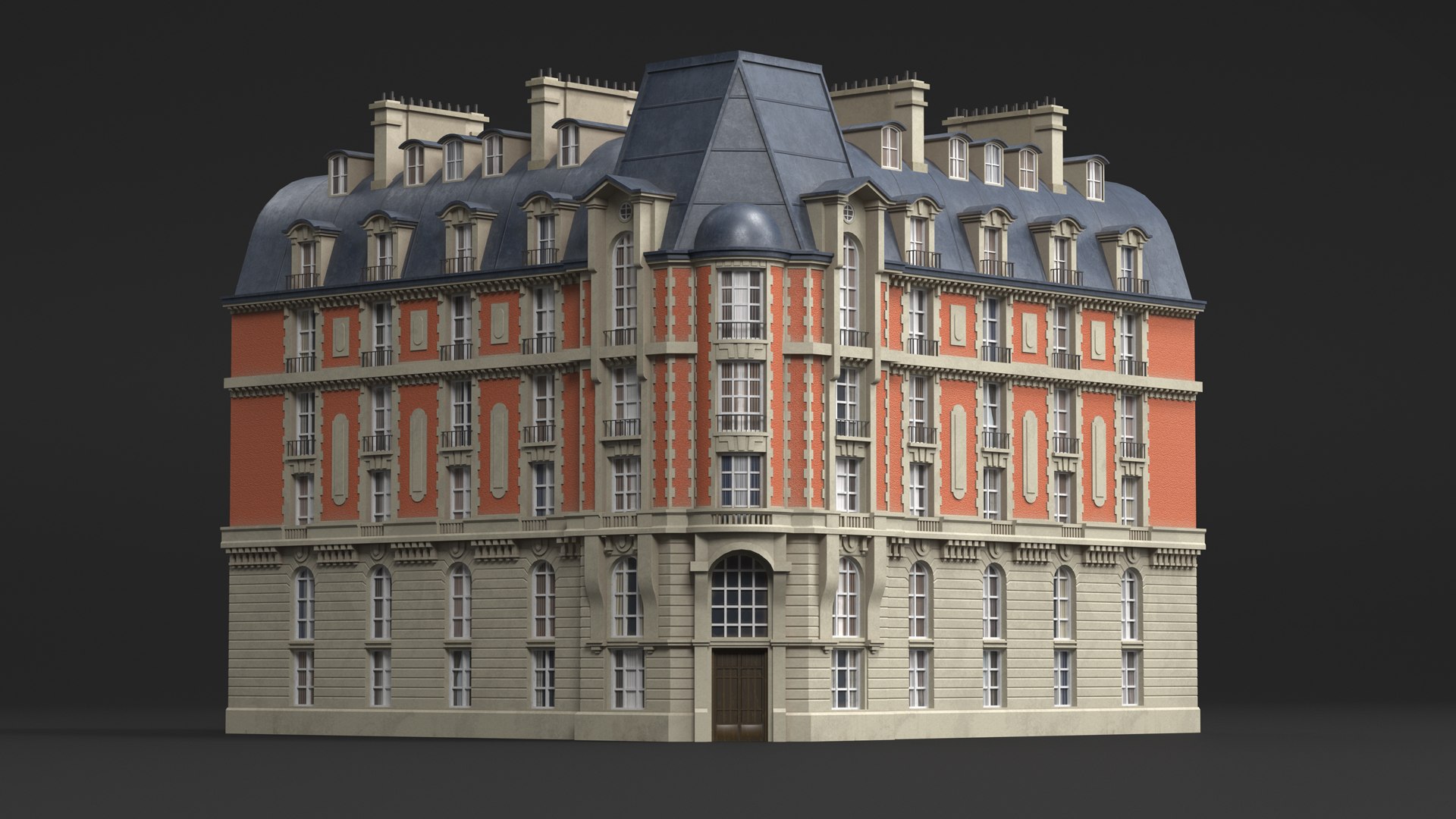 3D French Renaissance Building - TurboSquid 2281792