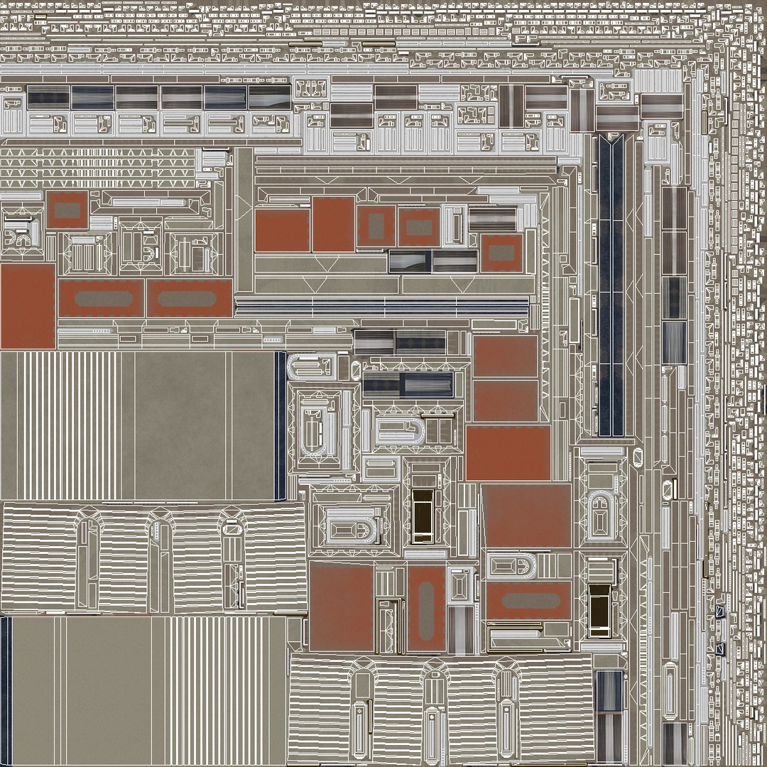 3D French Renaissance Building - TurboSquid 2281792