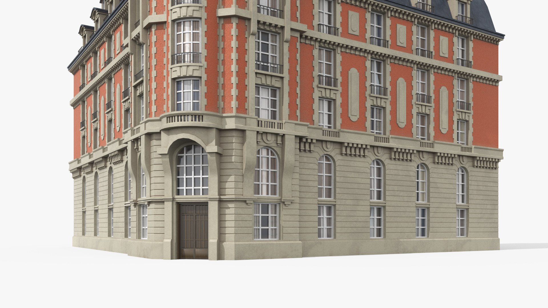 3D French Renaissance Building - TurboSquid 2281792