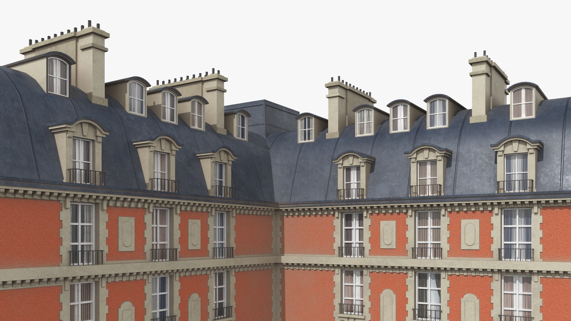 3D French Renaissance Building - TurboSquid 2281792