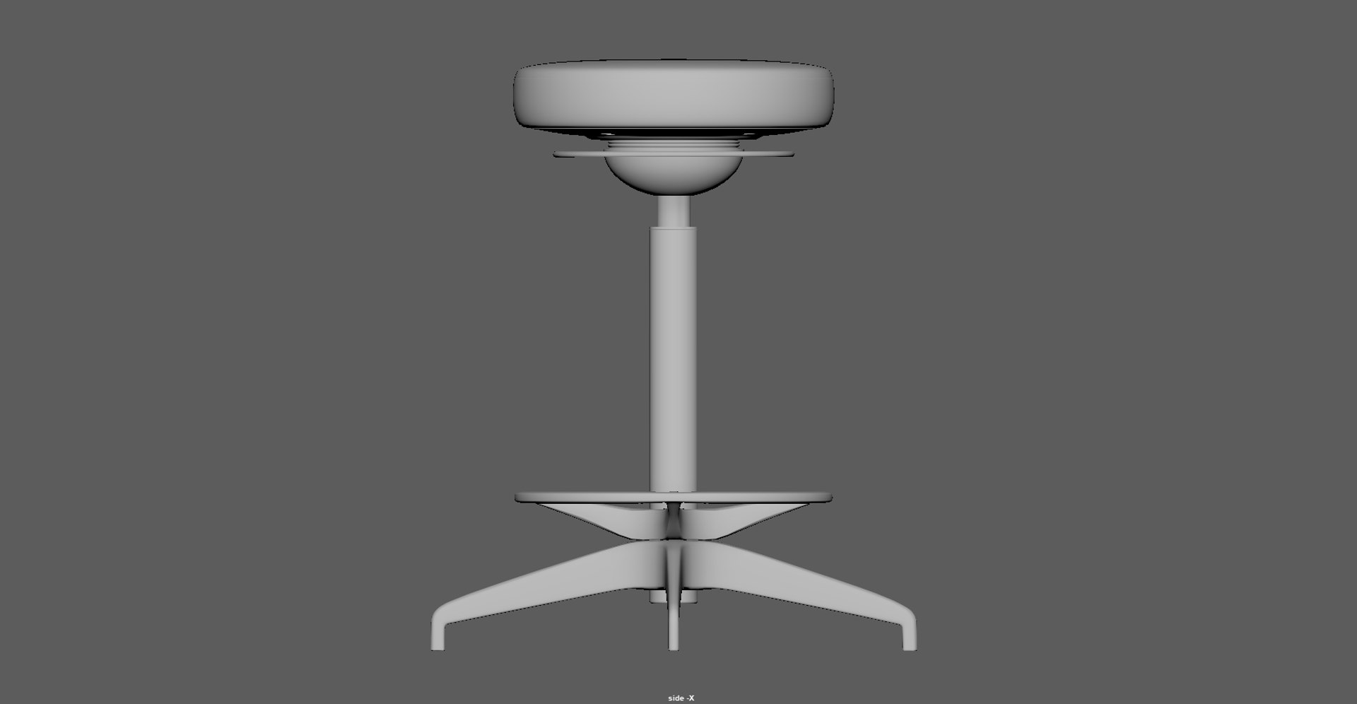 3D Modern Adjustable Swivel Stool 3D Model - TurboSquid 2368230