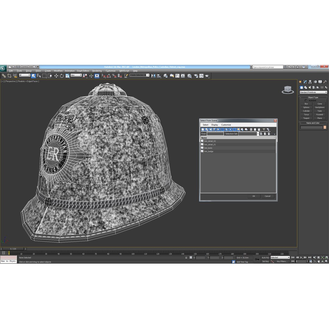 london metropolitan police custodian 3d model