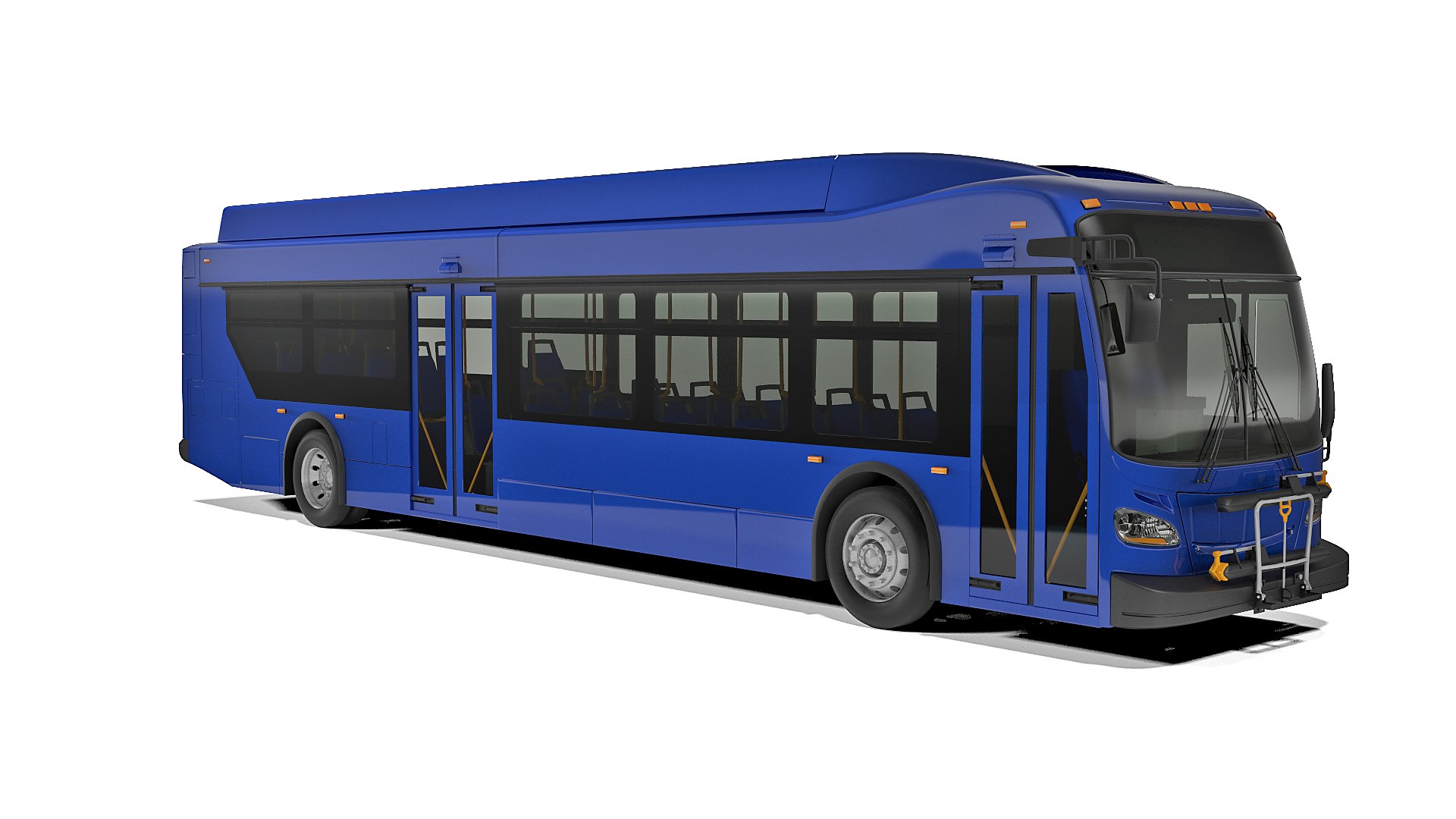 3D Model Short Bus New Flyer - TurboSquid 1198511