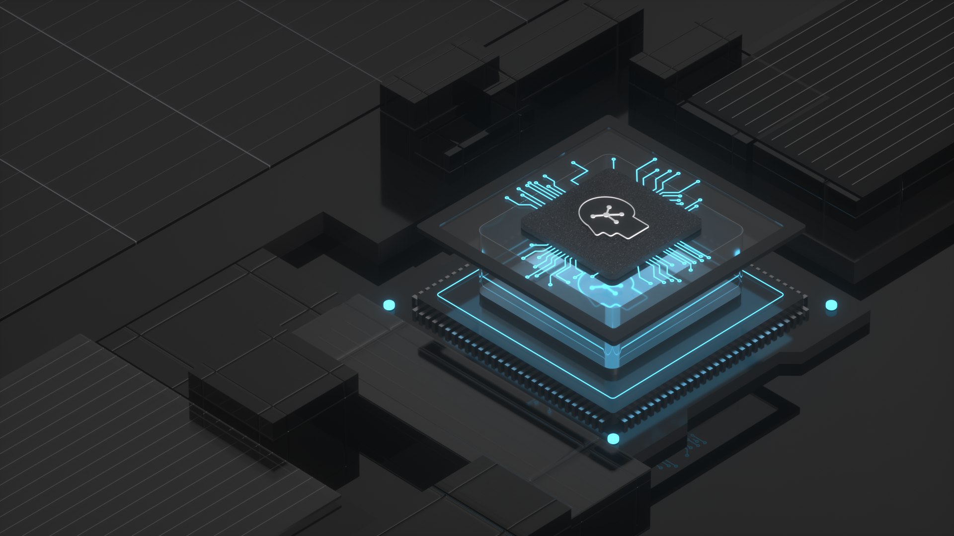 C4D Octane CPU Chip Core Capacitance Scifi Circuit Board 16 Model - TurboSquid 2141540