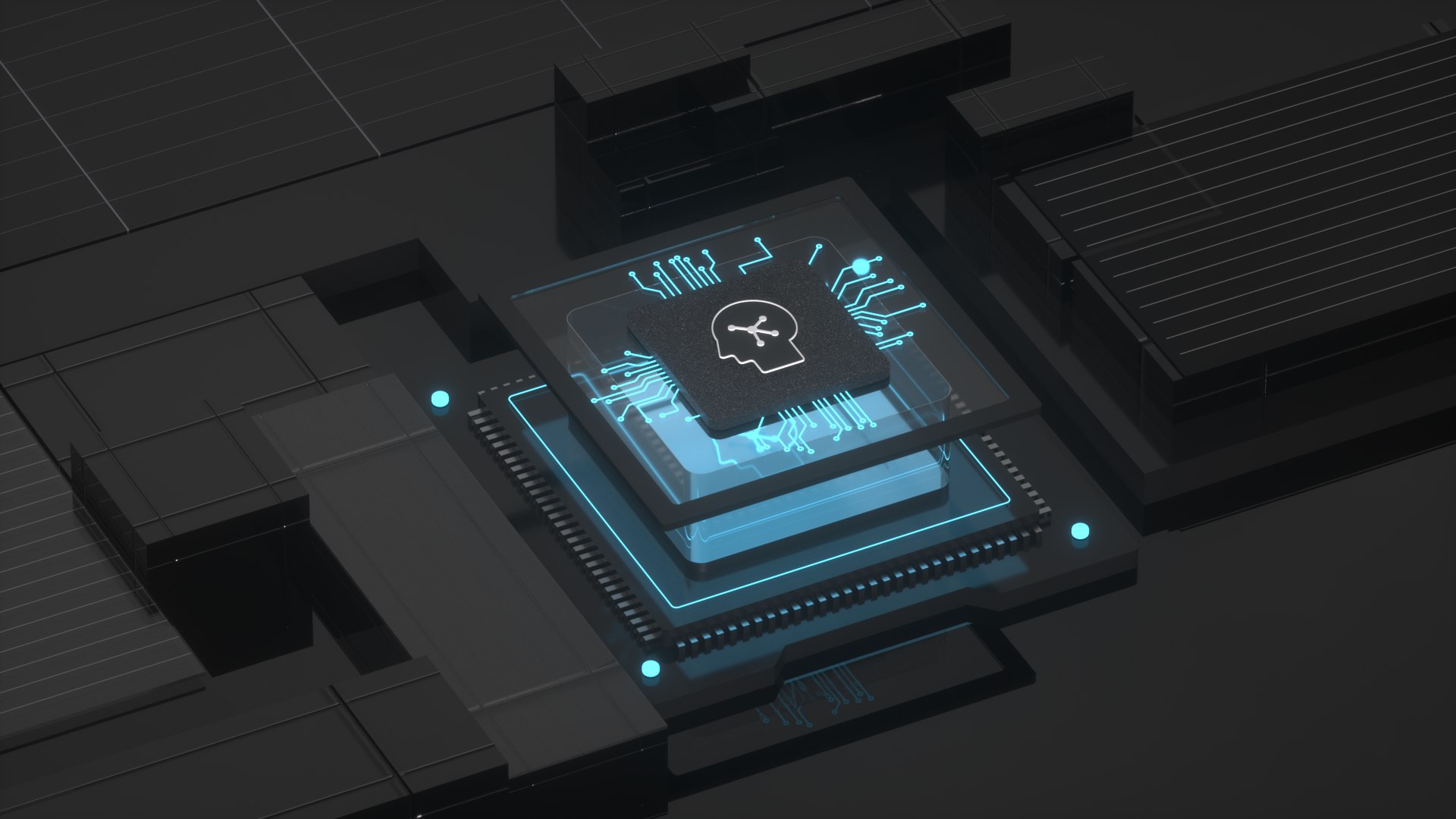 C4D Octane CPU Chip Core Capacitance Scifi Circuit Board 16 Model - TurboSquid 2141540