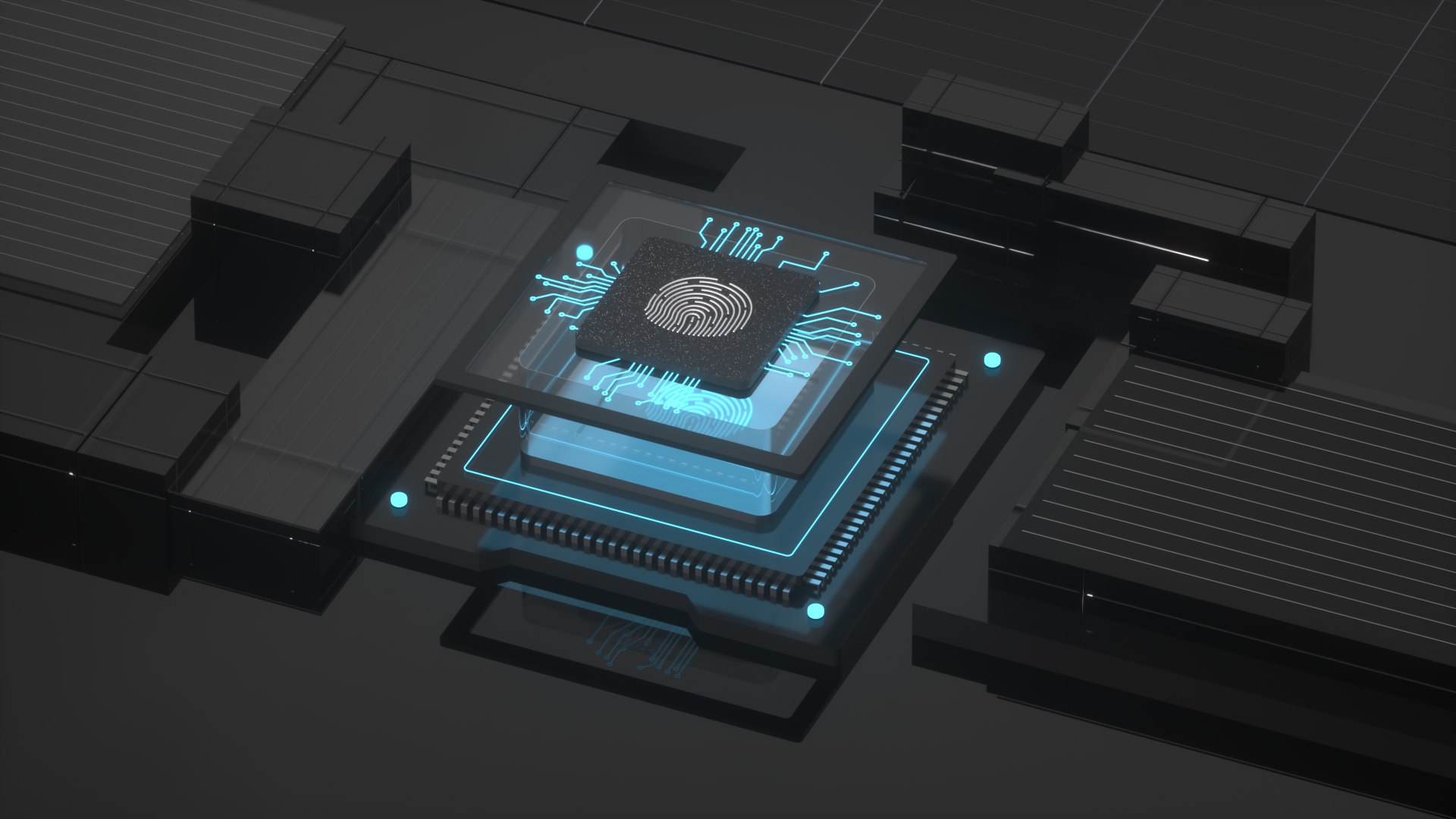 C4D Octane CPU Chip Core Capacitance Scifi Circuit Board 16 Model - TurboSquid 2141540