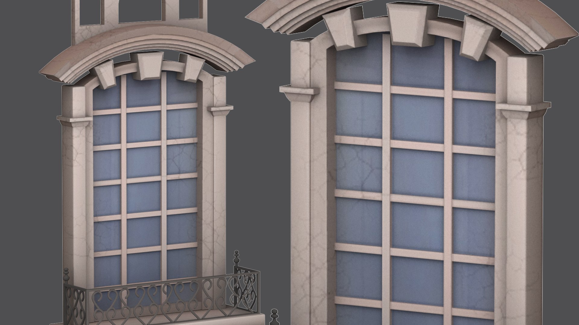 3D Antique Window In Classic Style - TurboSquid 1871047