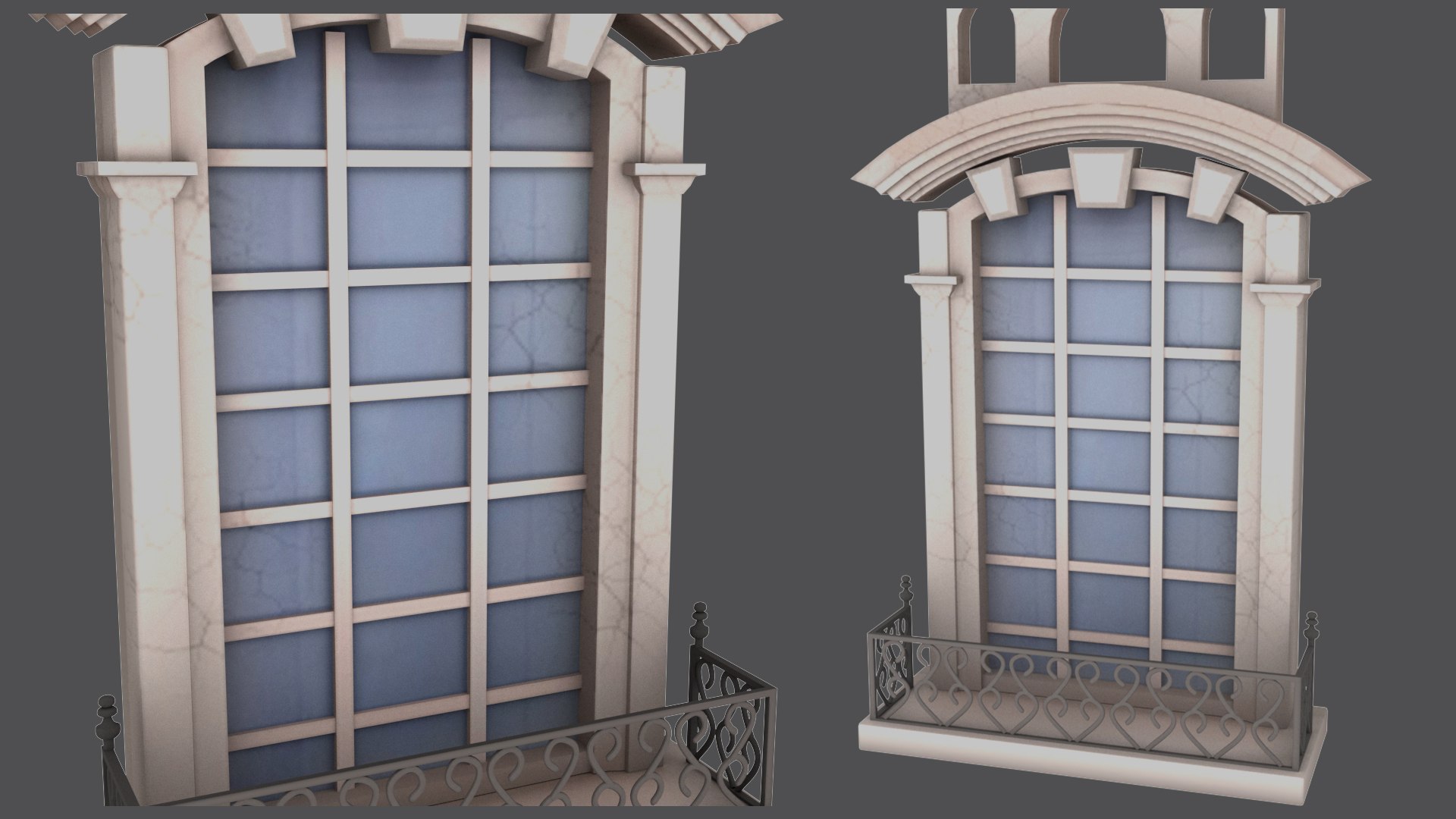 3D Antique Window In Classic Style - TurboSquid 1871047