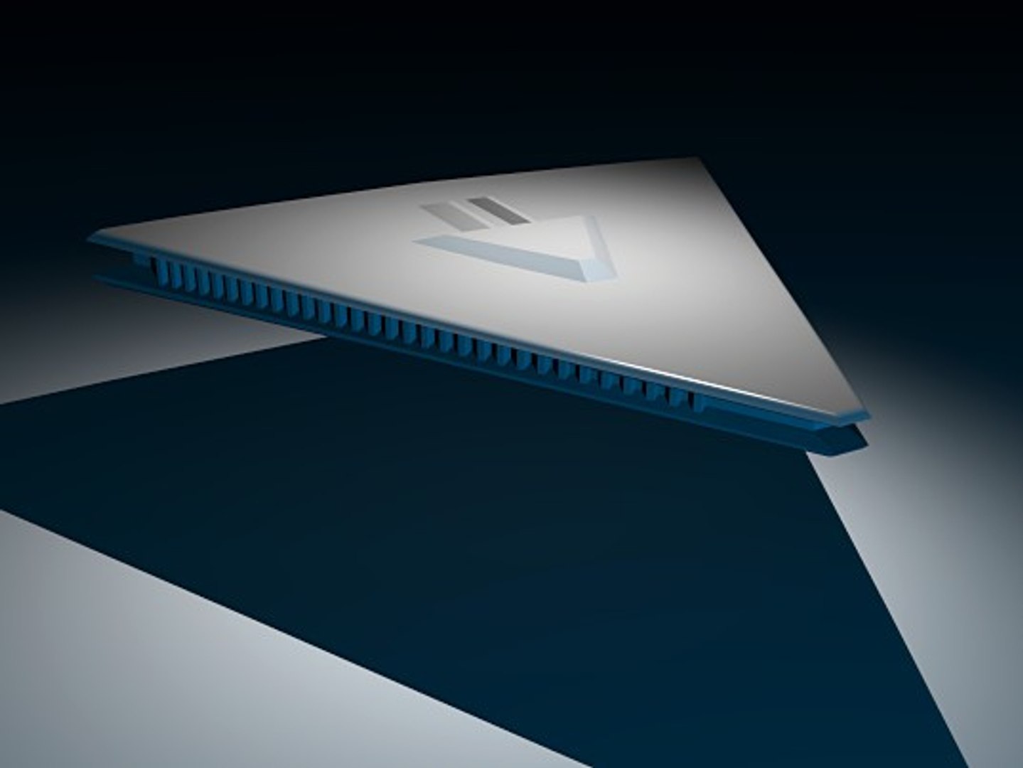 3d Triangle Ufo Model