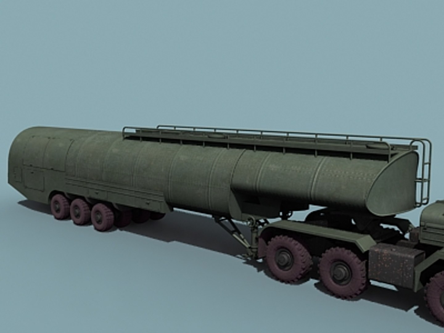 Soviet Airfield Fuel Tanker 3d Model