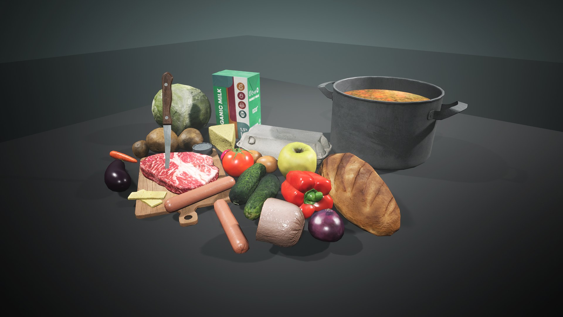 Pack Pbr Blender 3D Model - TurboSquid 1713047