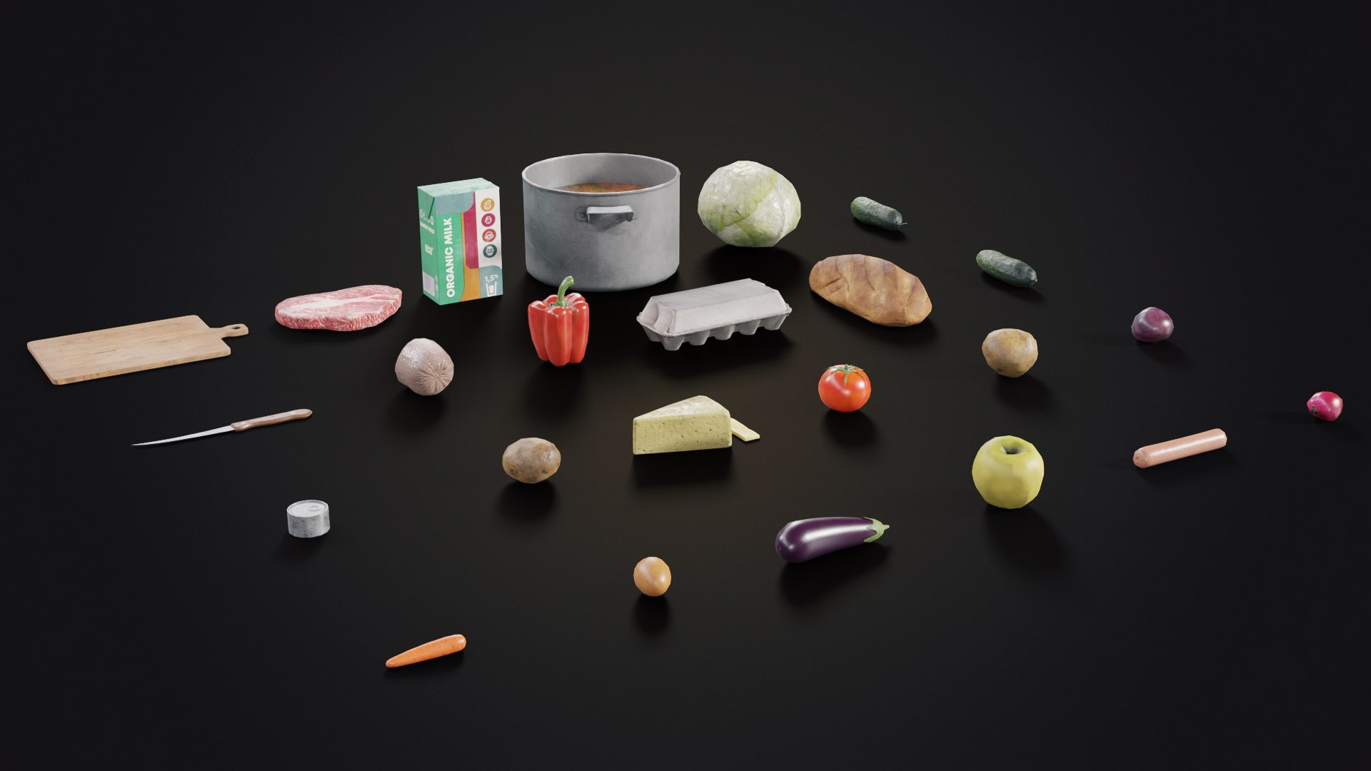 Pack Pbr Blender 3D Model - TurboSquid 1713047