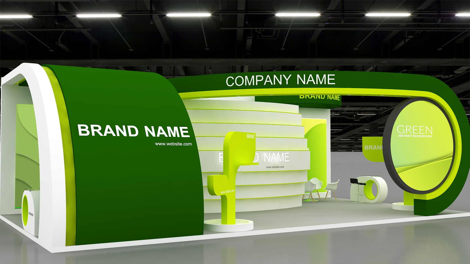 3D 3D Model Exhibition Booth - TurboSquid 2391483