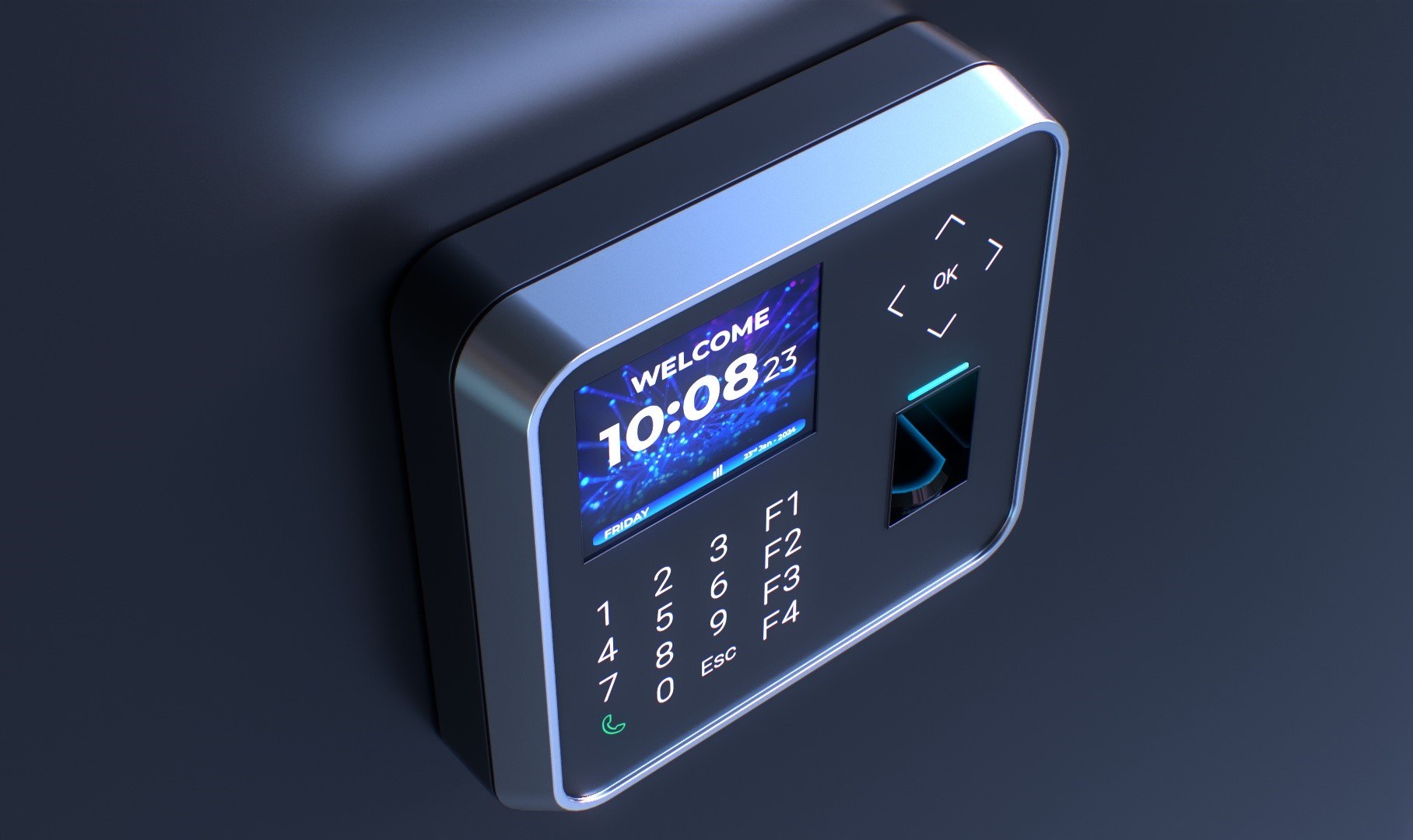 3D Biometric Attendence System model - TurboSquid 2159943