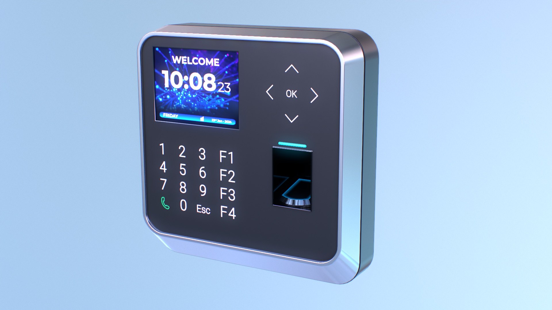 3D Biometric Attendence System model - TurboSquid 2159943