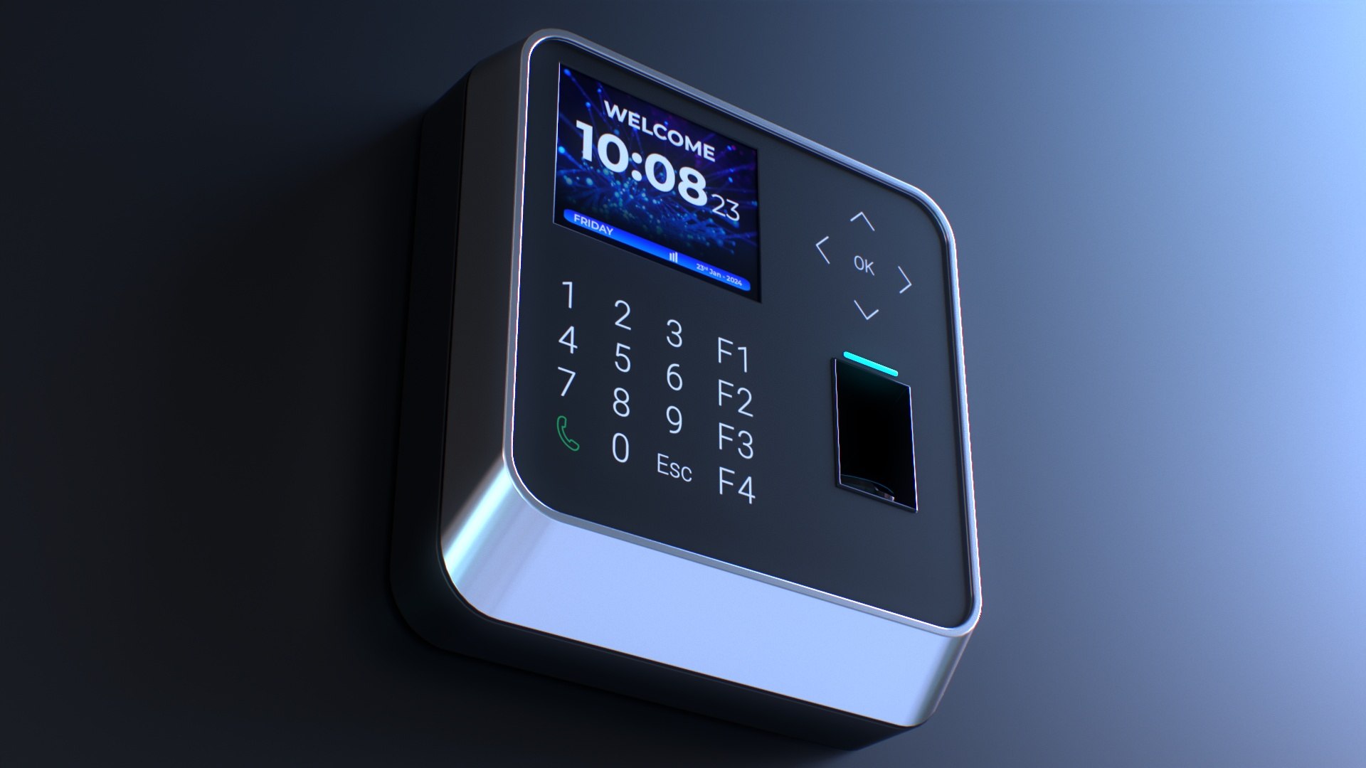 3D Biometric Attendence System model - TurboSquid 2159943