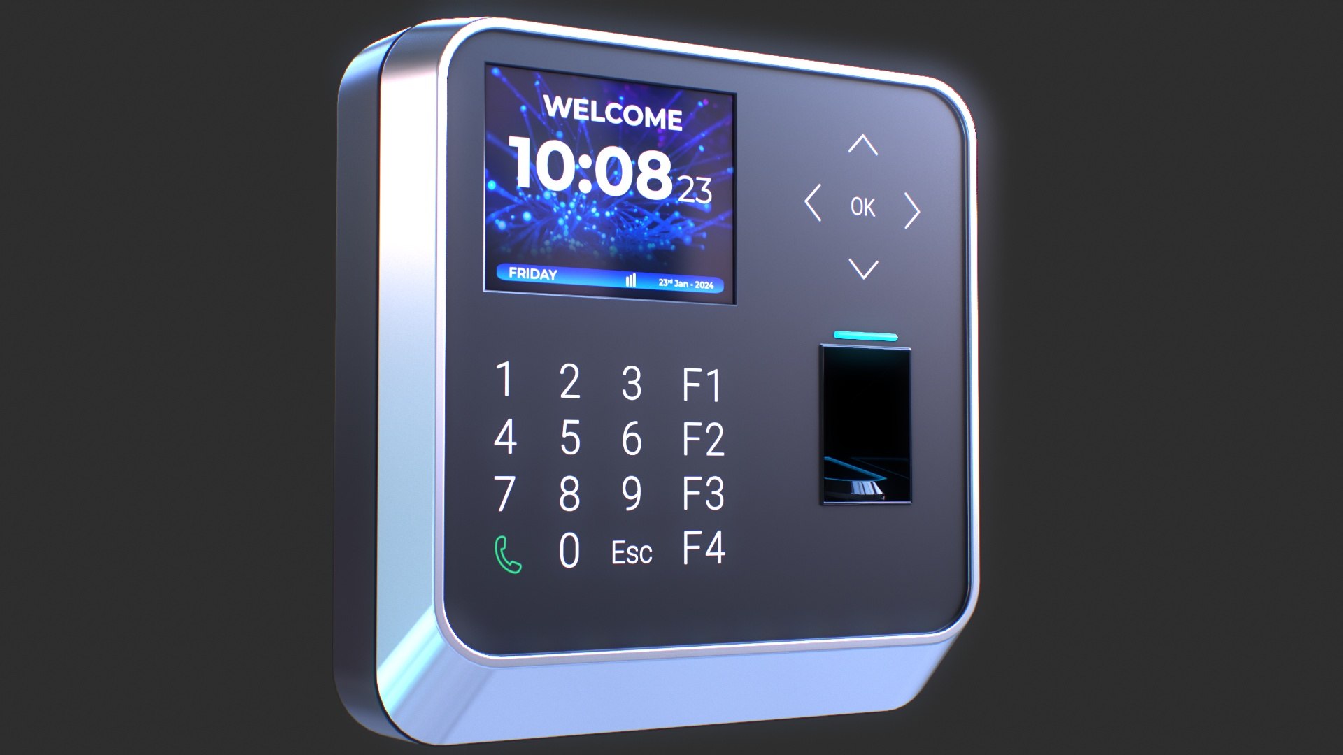3D Biometric Attendence System model - TurboSquid 2159943