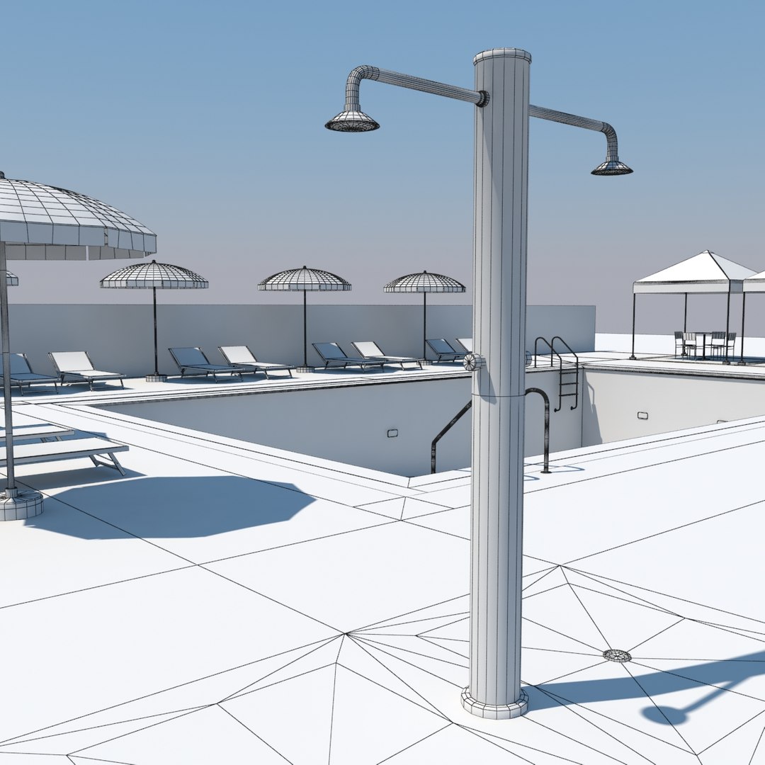 Swimming Pool Complete 3d Model