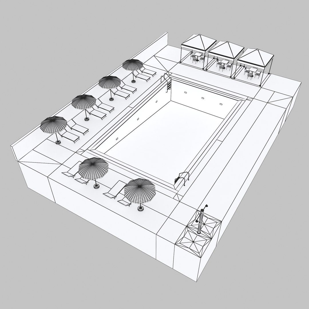 Swimming Pool Complete 3d Model
