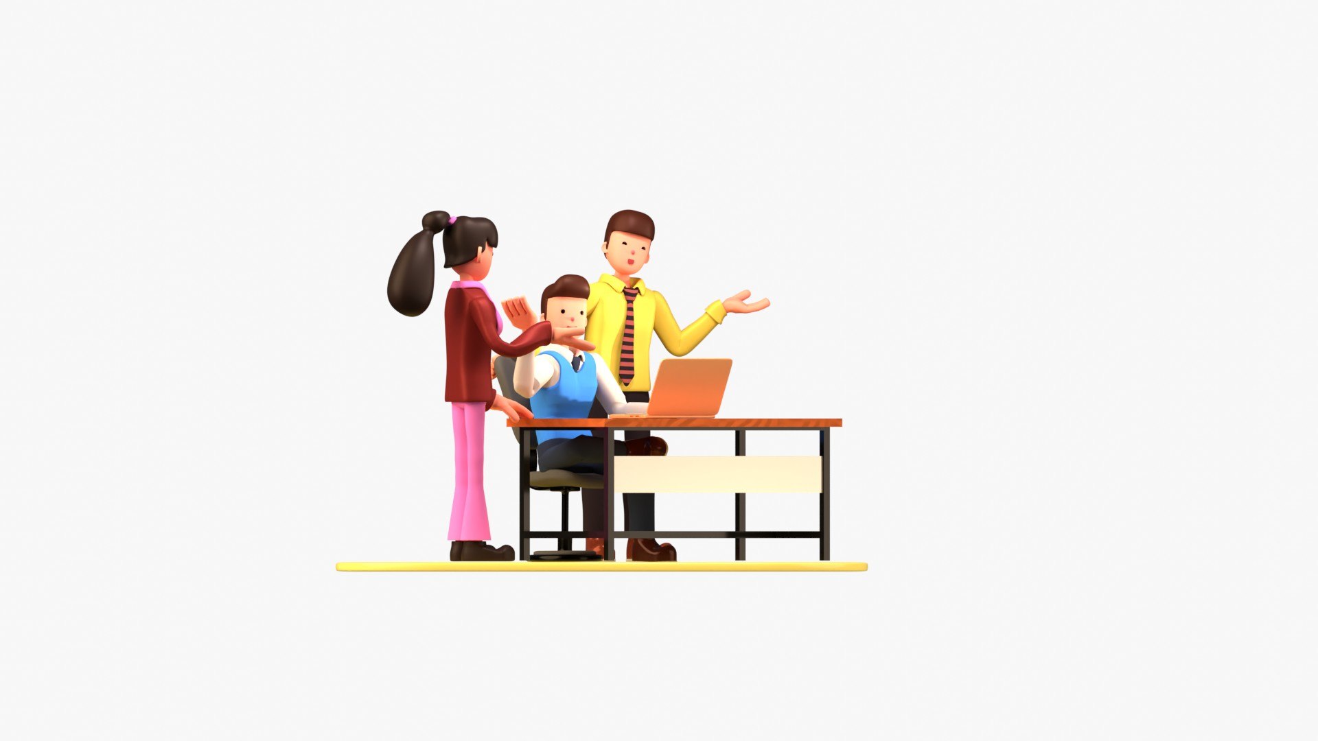 Business Team 3D Model - TurboSquid 2247270