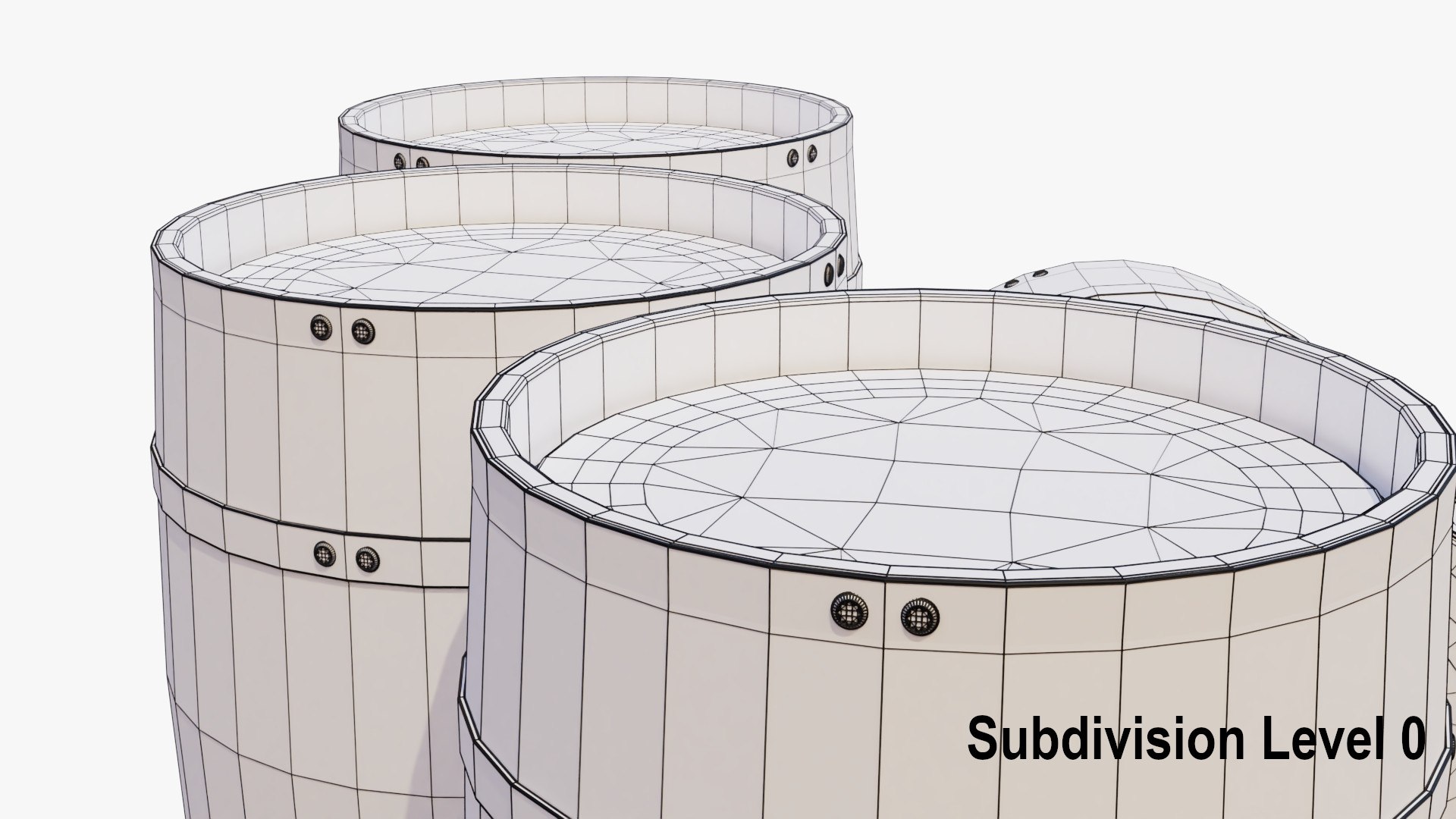 3D Model Stack Barrels - TurboSquid 1472525