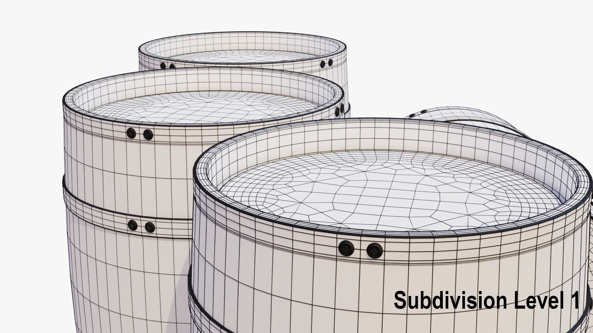 3D Model Stack Barrels - TurboSquid 1472525