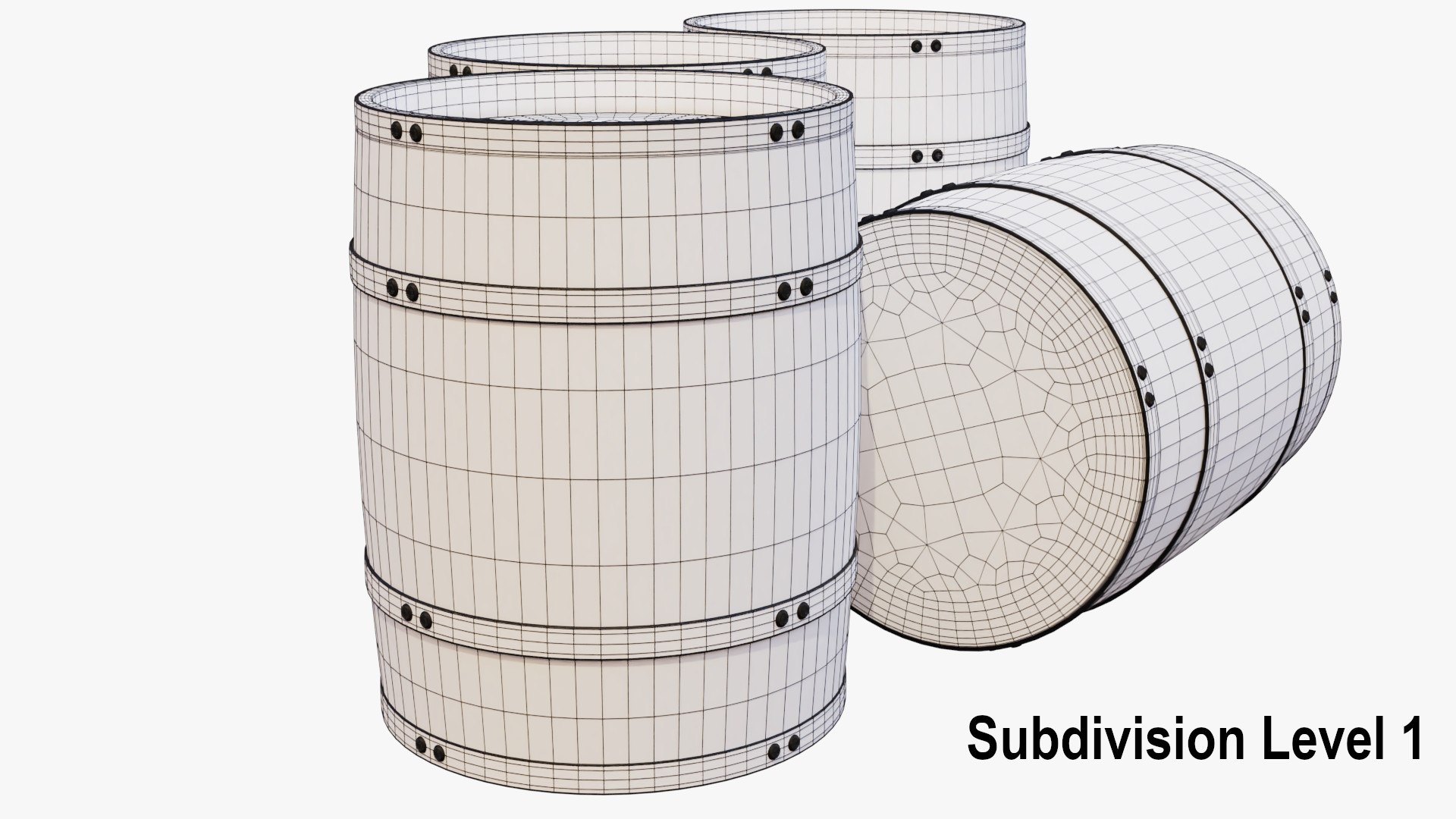 3D Model Stack Barrels - TurboSquid 1472525