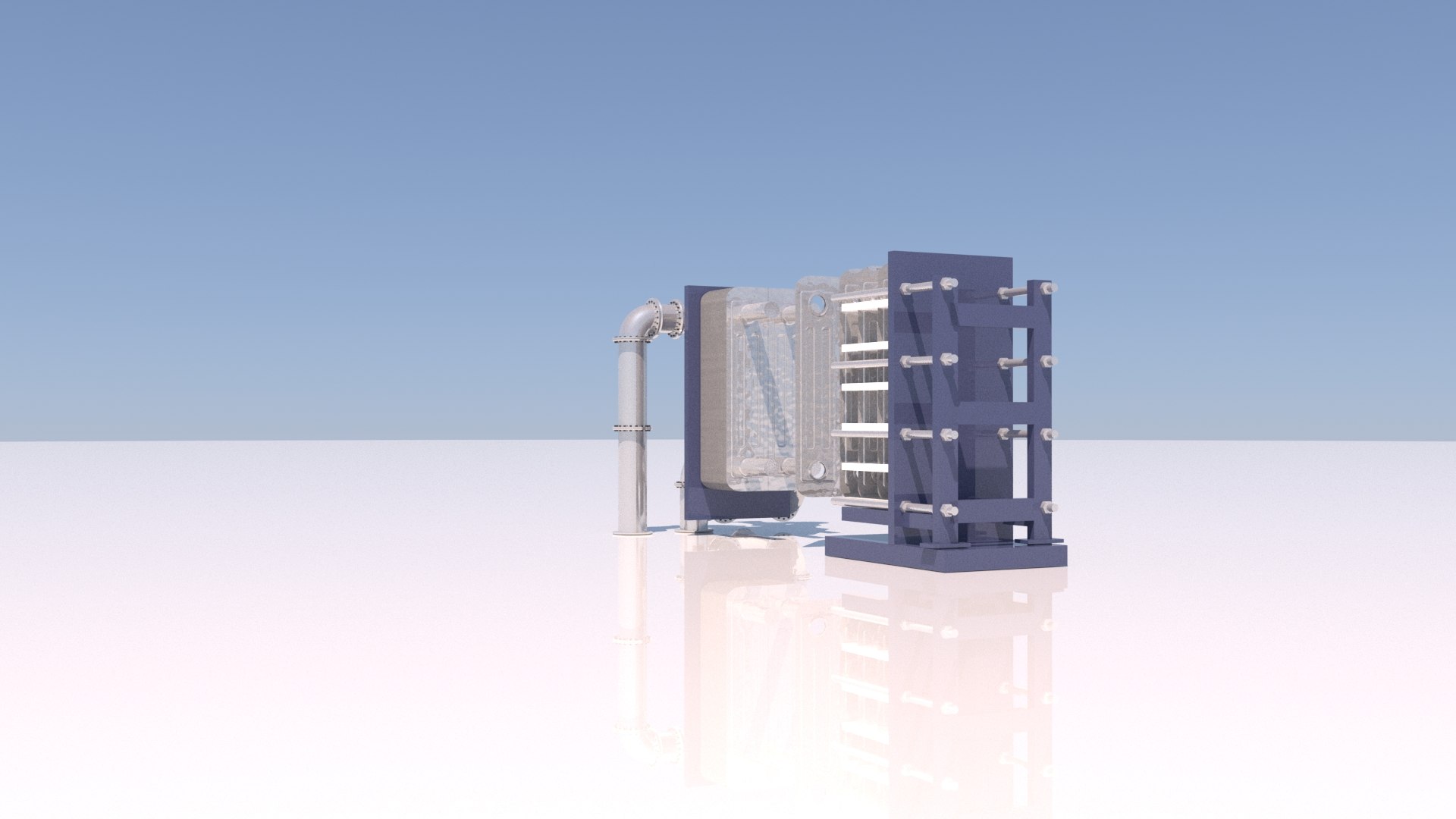 3D Refinery Plate Heat Exchanger Model - TurboSquid 2017724