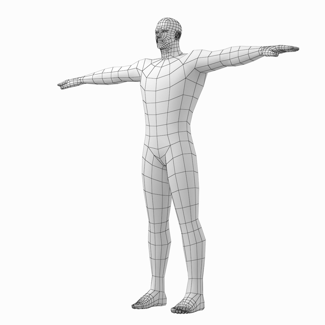 Mesh hero male body 3D model - TurboSquid 1271073