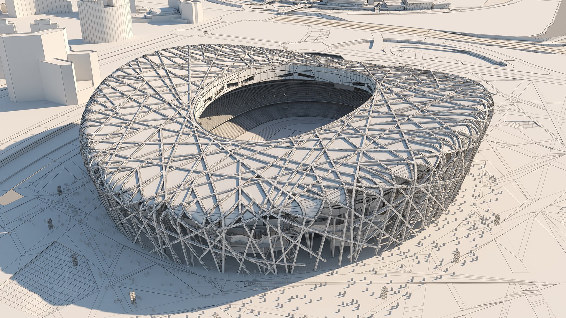 3D Beijing National Stadium - TurboSquid 1981557