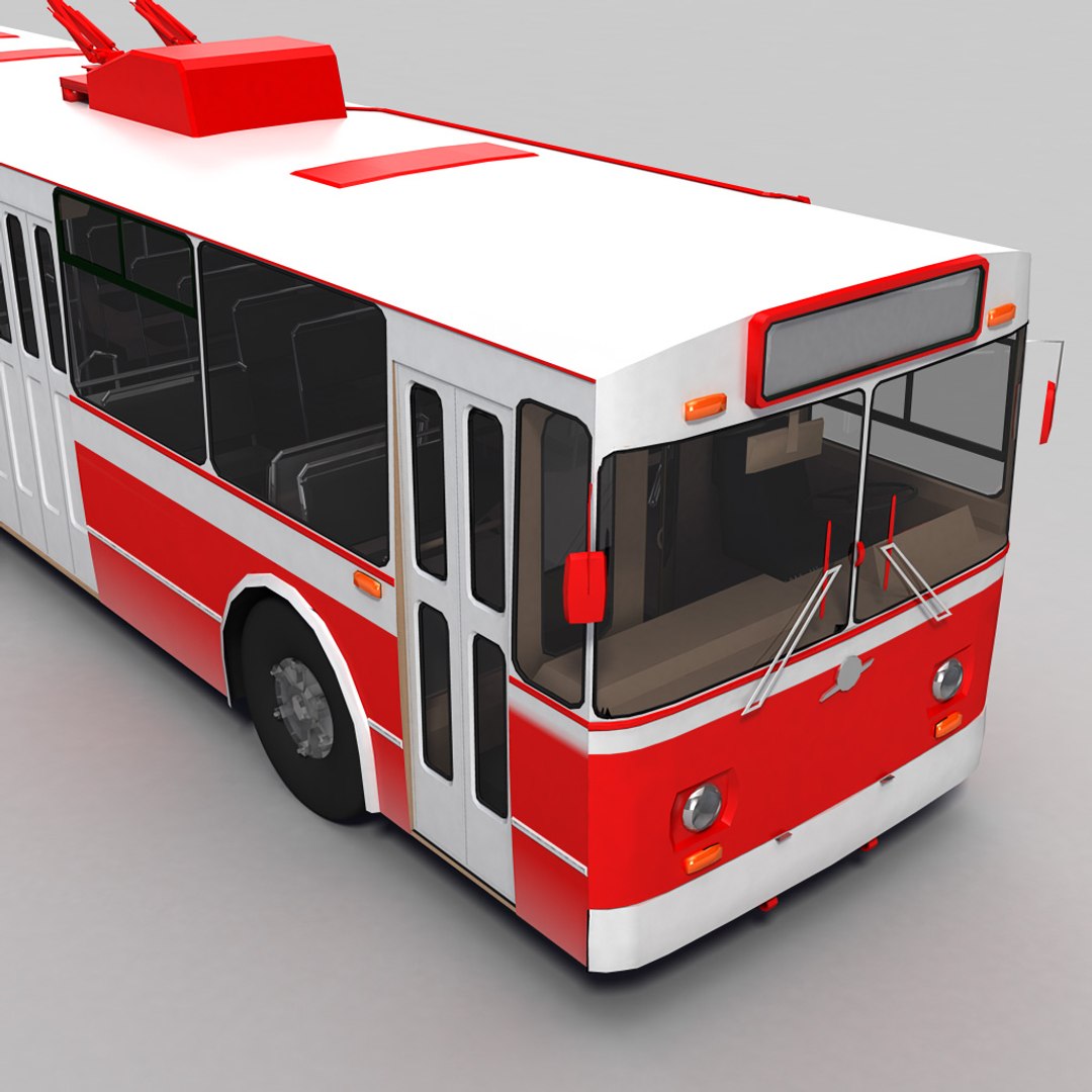 Bus Trolleybus Trolley 3d Model