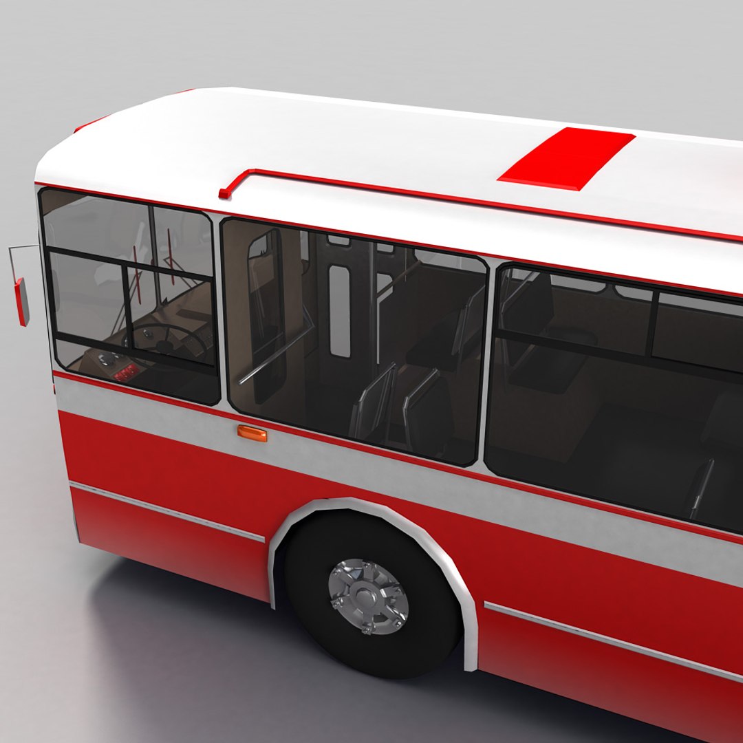 Bus Trolleybus Trolley 3d Model