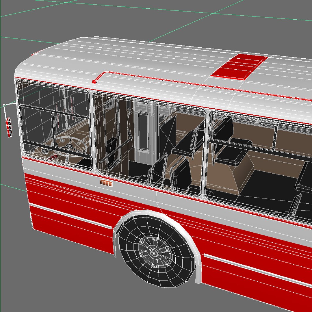 Bus Trolleybus Trolley 3d Model