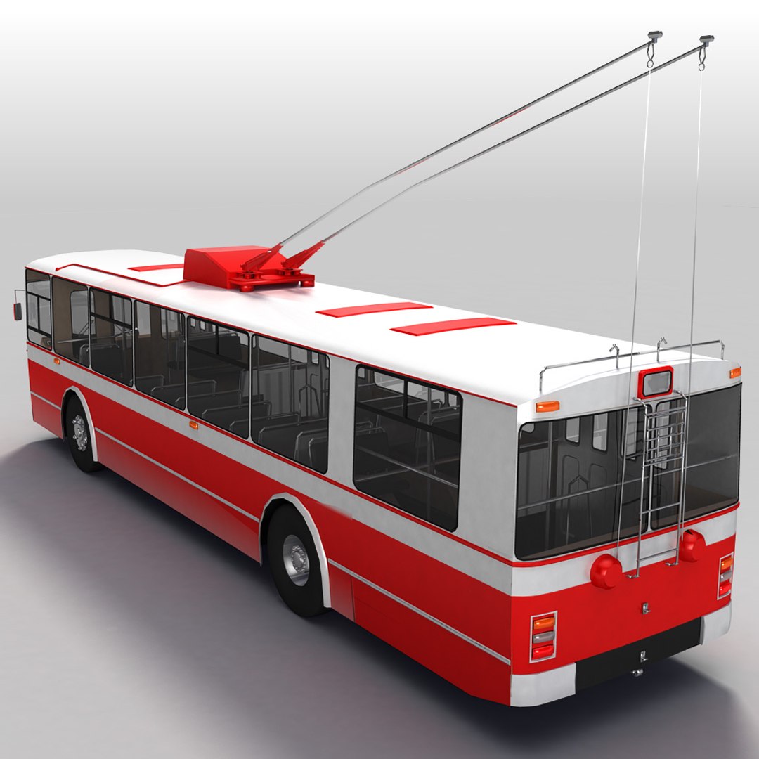 Bus Trolleybus Trolley 3d Model