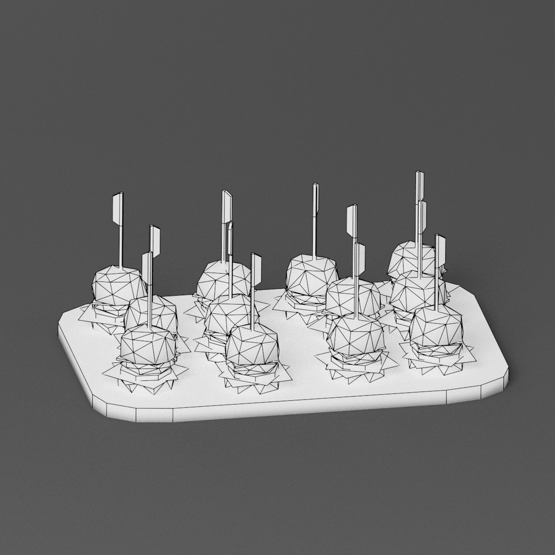 3D Mini Burger - TurboSquid 1440237