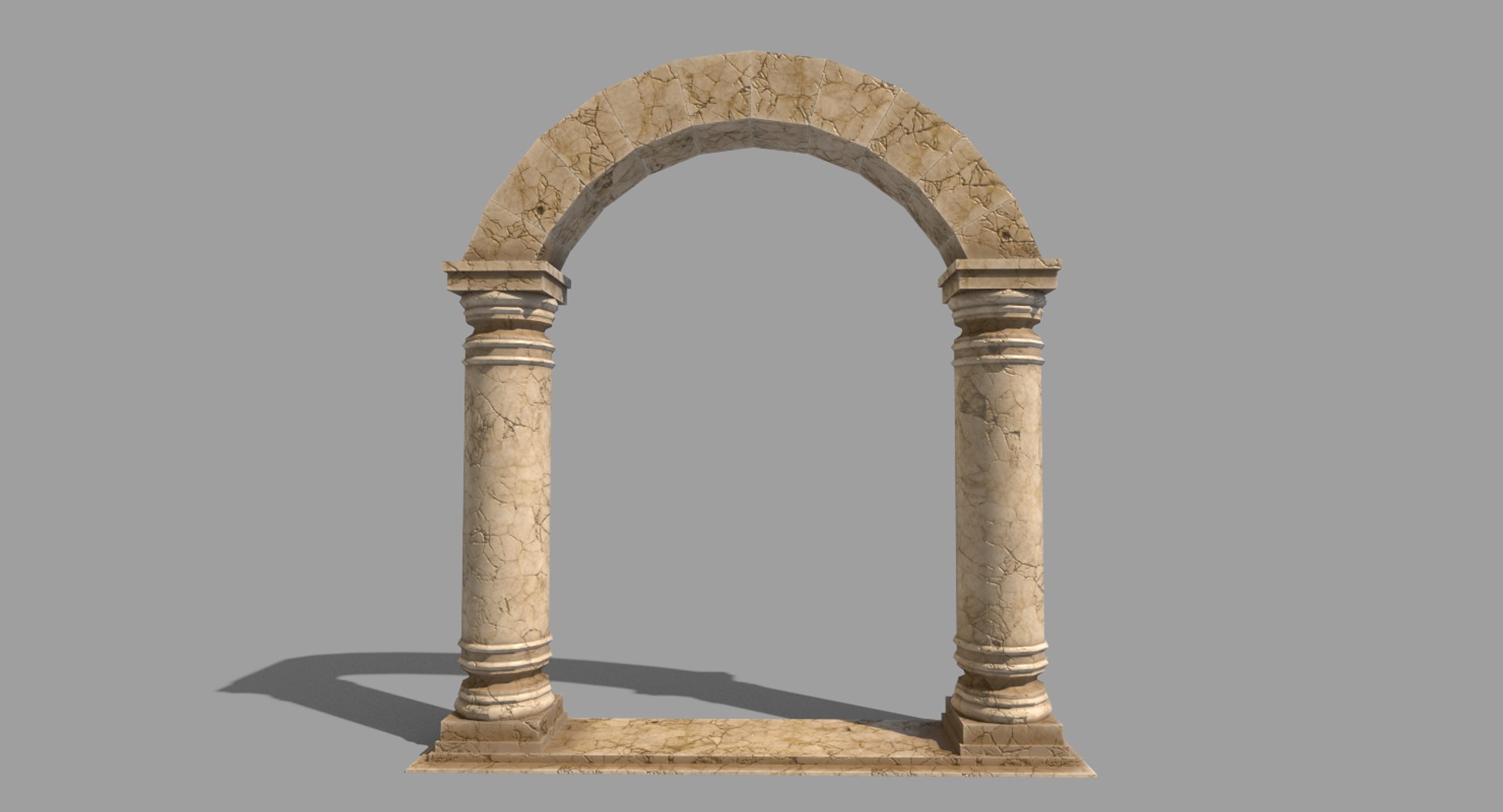 3D Ancient Gate - TurboSquid 1392125