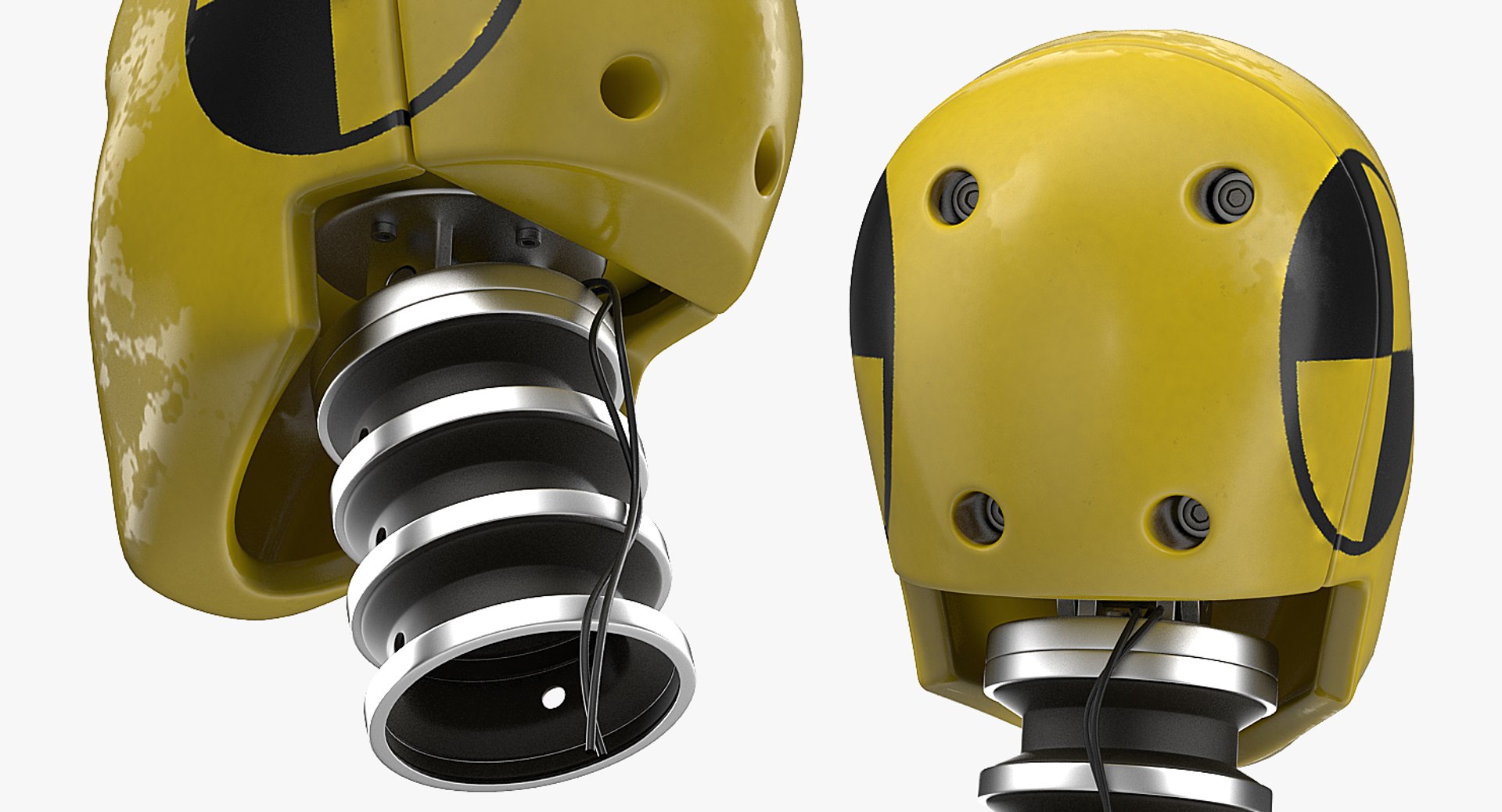 Crash Test Dummy Head 3D Model - TurboSquid 1359655