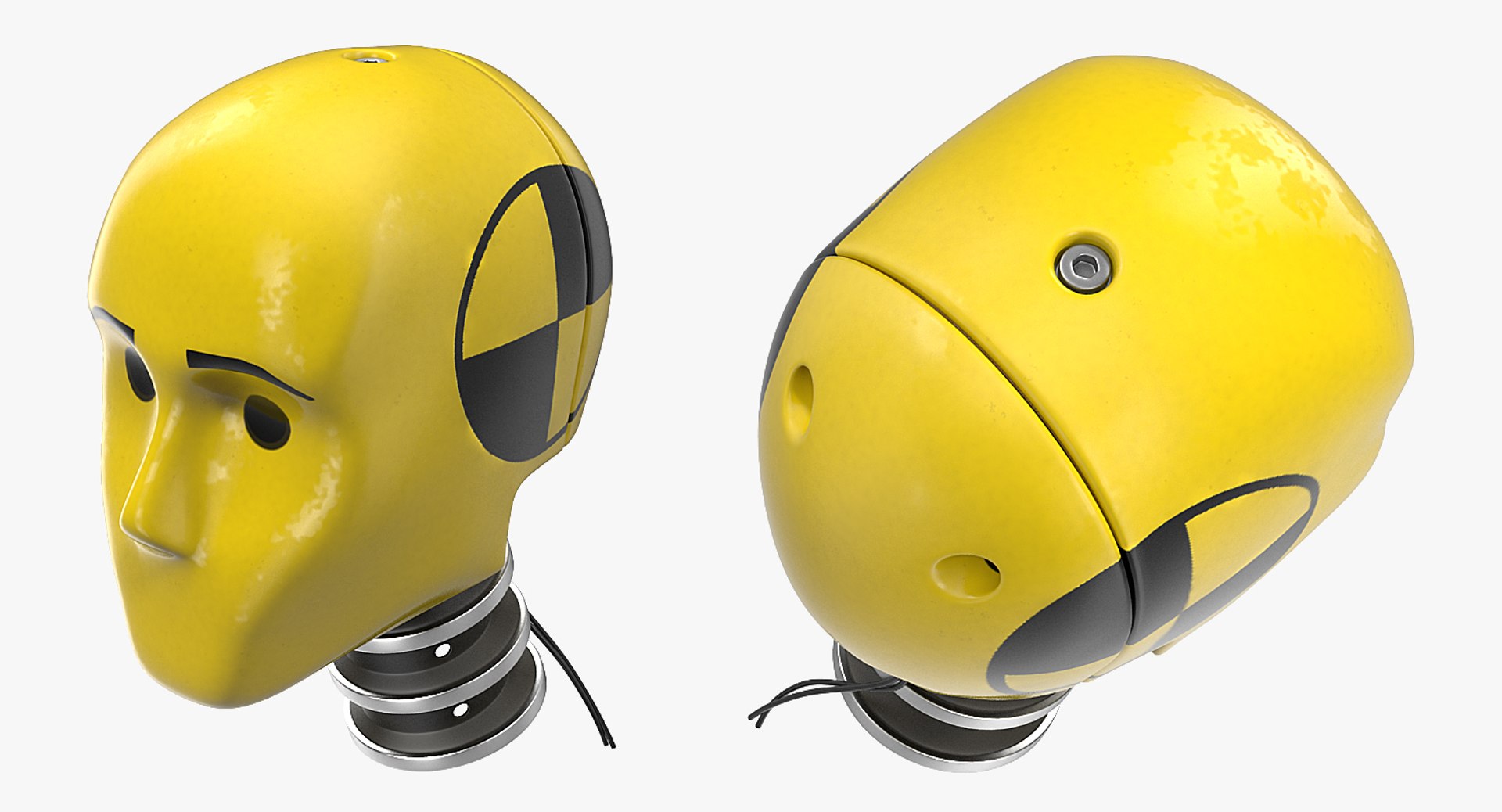 Crash Test Dummy Head 3D Model - TurboSquid 1359655