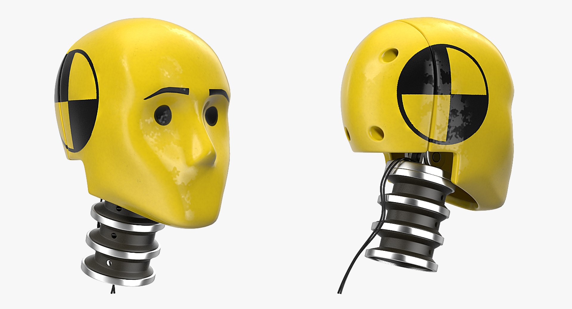 Crash Test Dummy Head 3D Model - TurboSquid 1359655